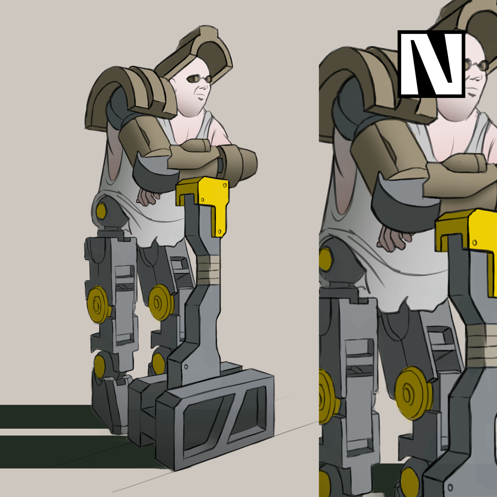 ArtStation - NPCs Lineup - 2D Sketches