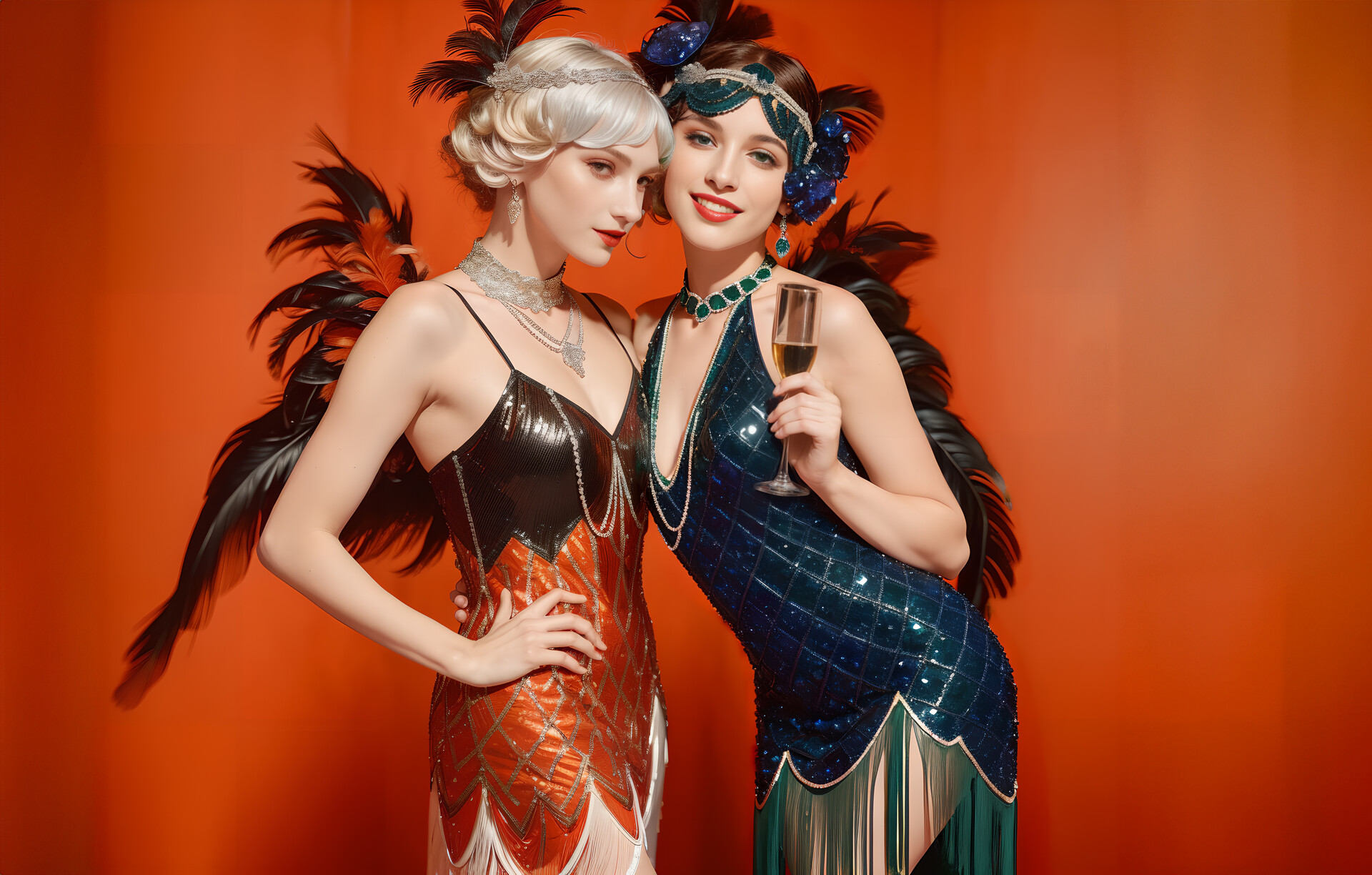 ArtStation - 1920s Flapper Fashion Dress