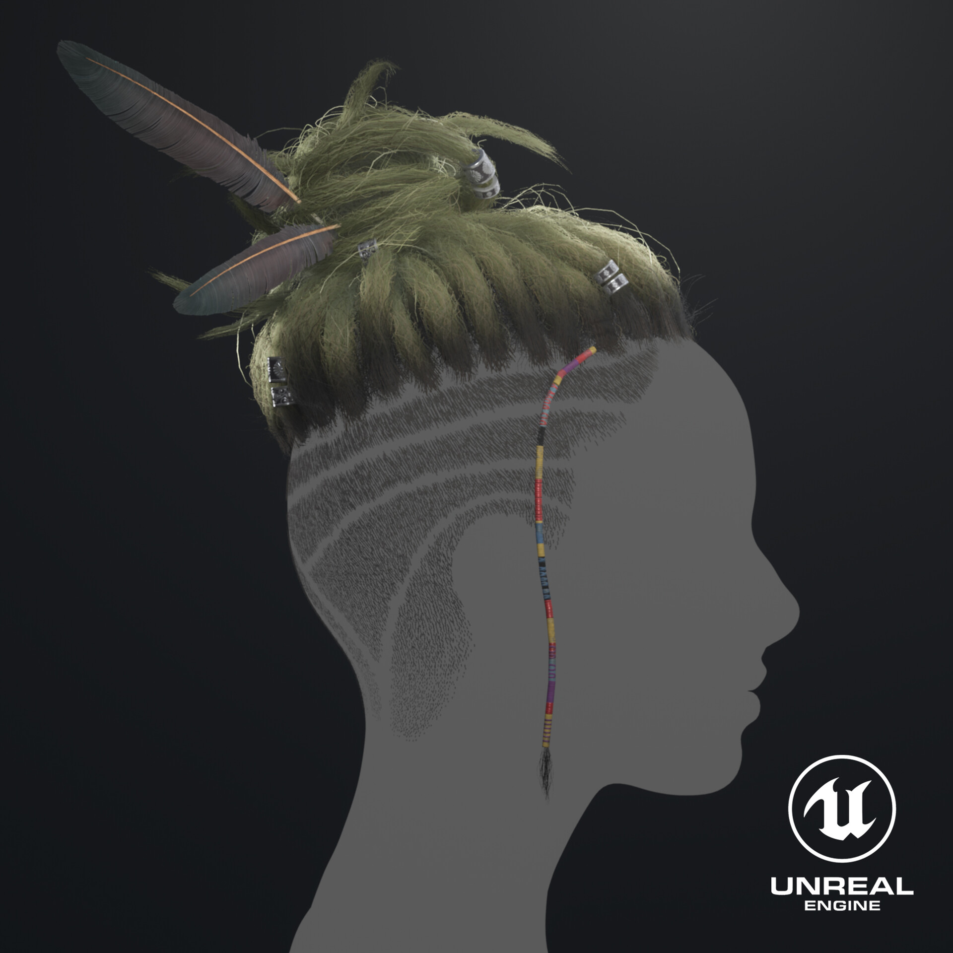 ArtStation - Real time hair - Dreadlocks