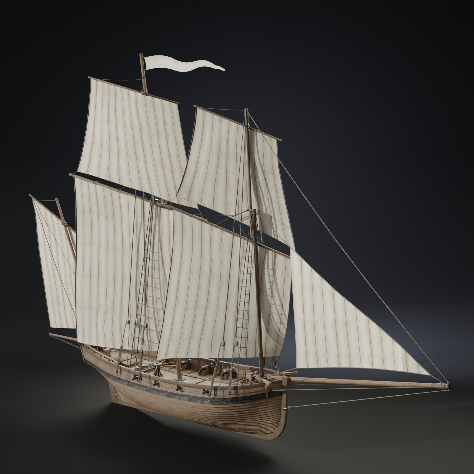 ArtStation - Lugger ship