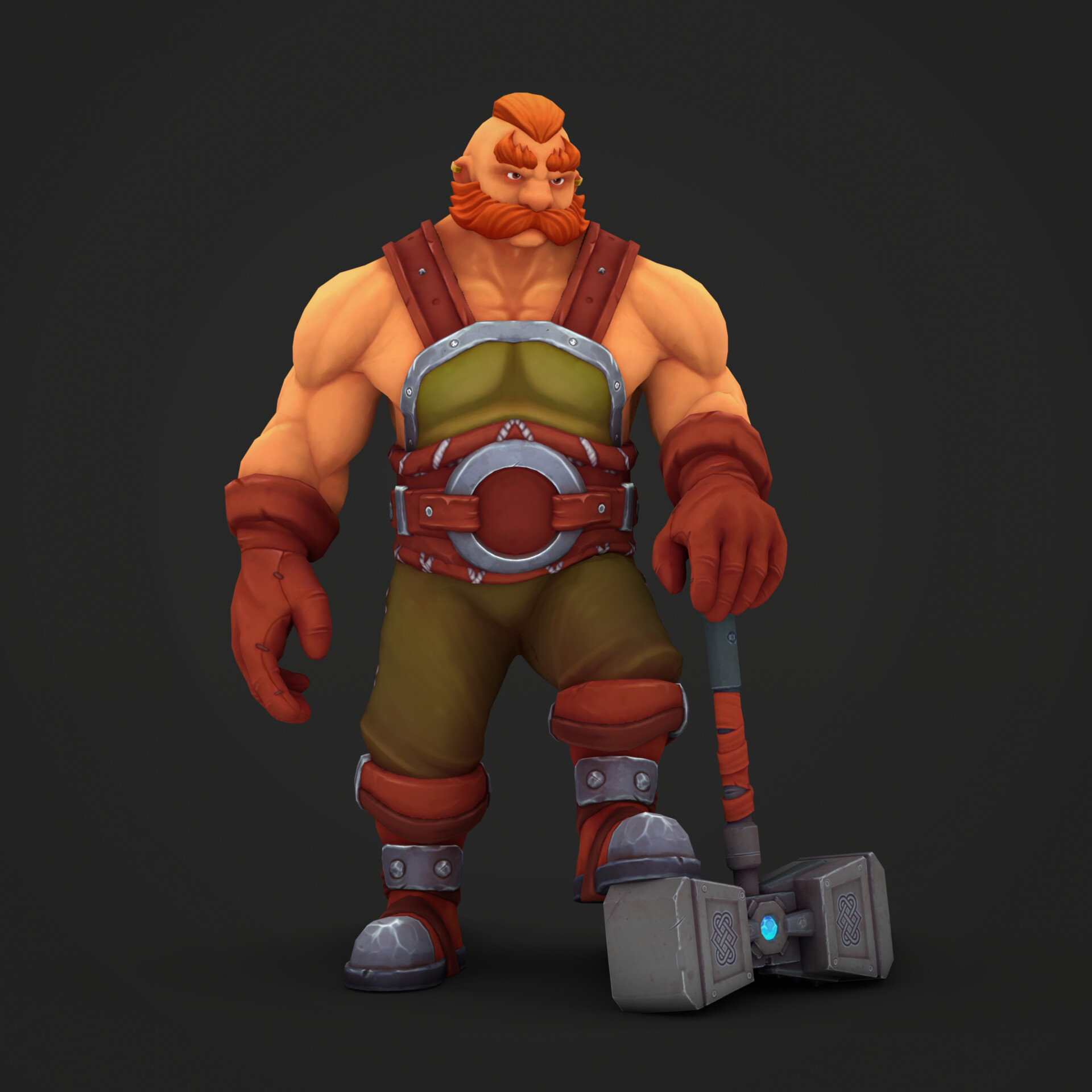 ArtStation - Dwarf - 3d game ready model