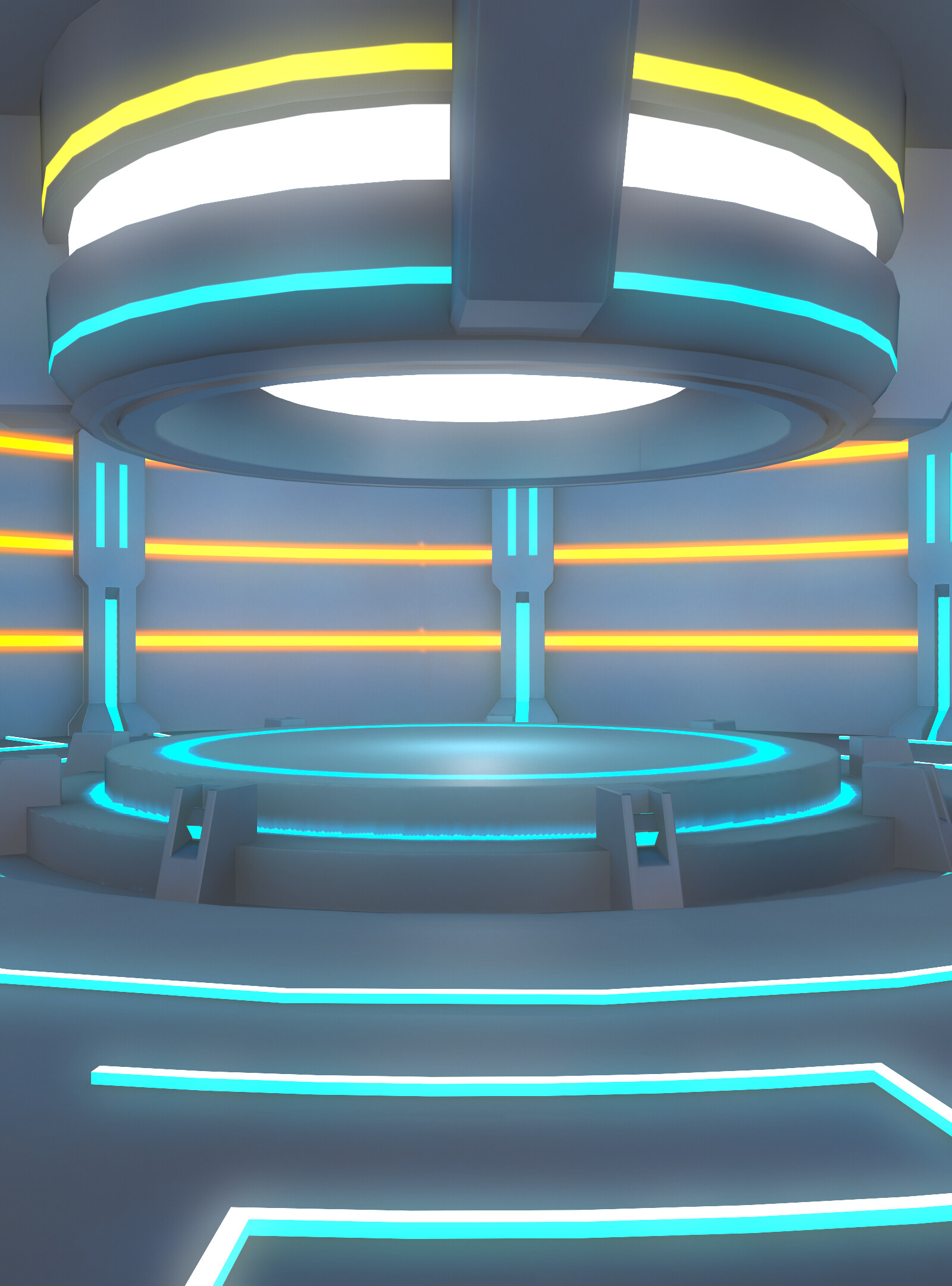 ArtStation - Futuristic and clean stage blank center background