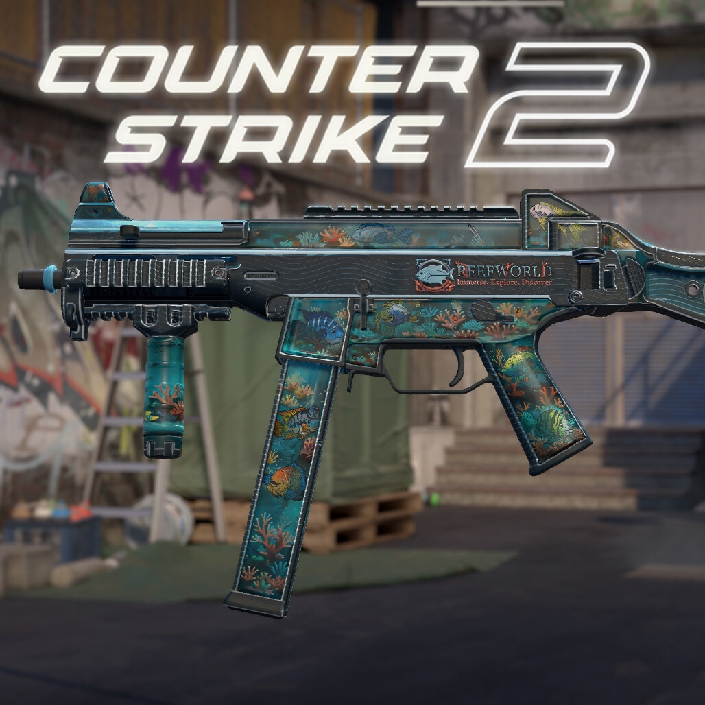 ArtStation - UMP Coral Reef CS2 Skin Design