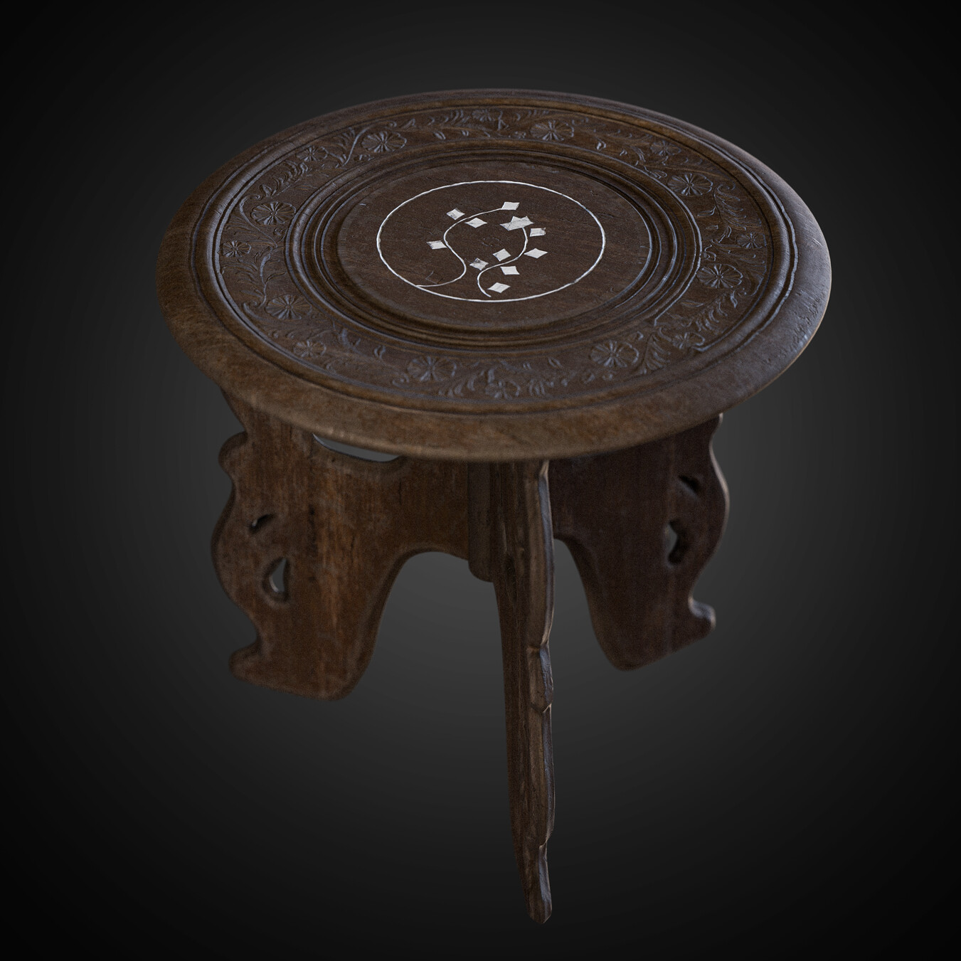 ArtStation - Antique Stool asset