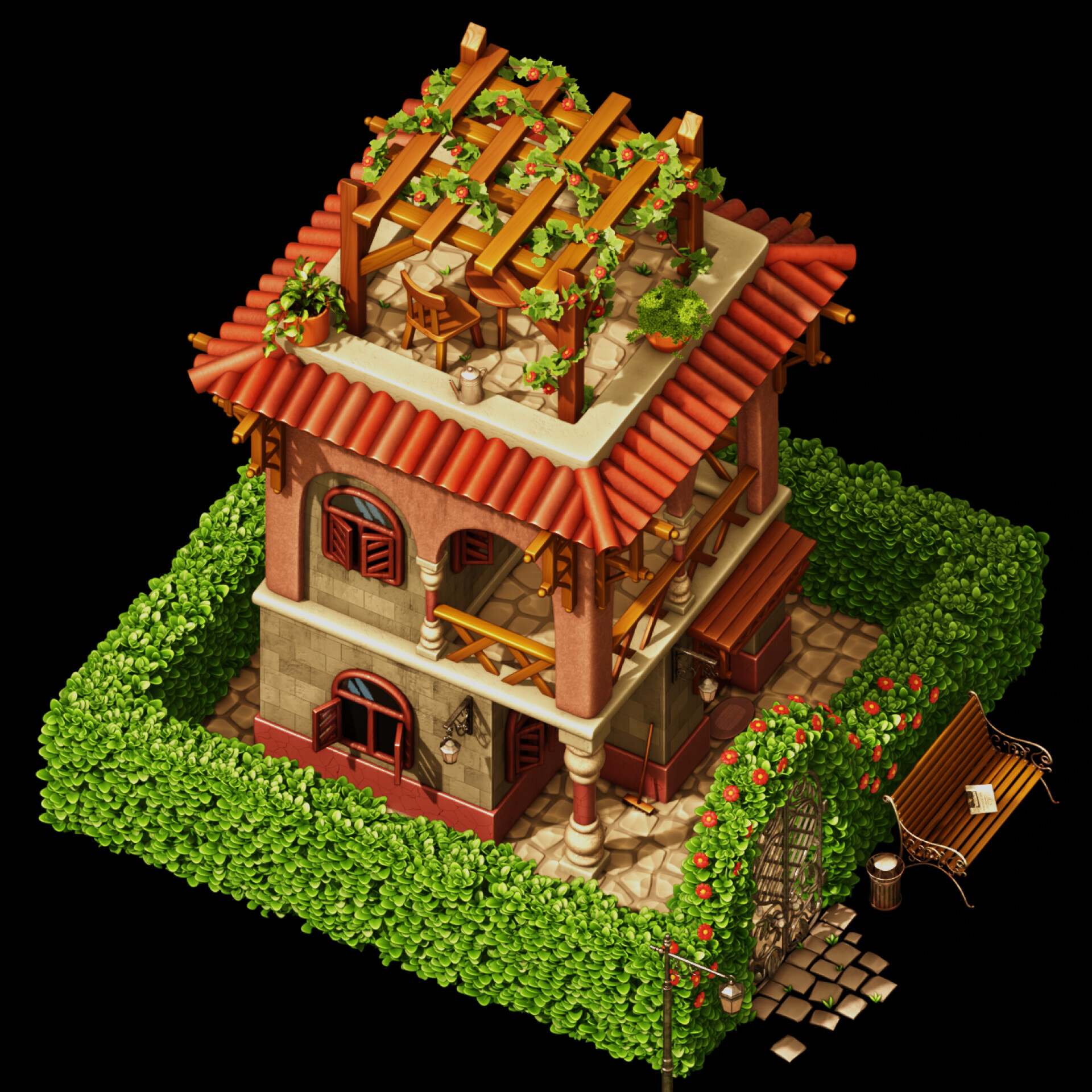 ArtStation - Isometric house