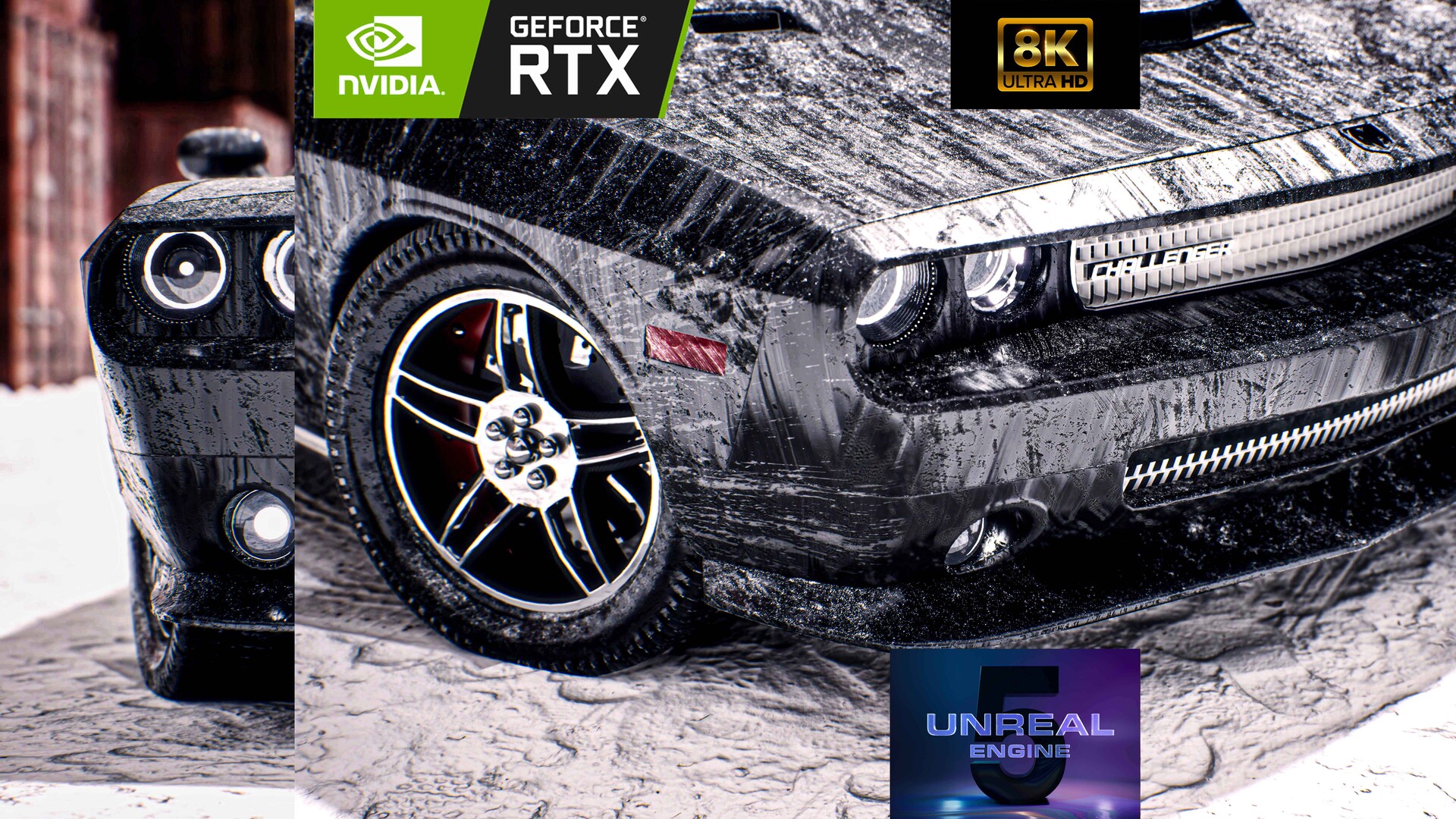 ArtStation - [8K60FPS] Dodge Challenger: Black Beast | Unreal Engine 5