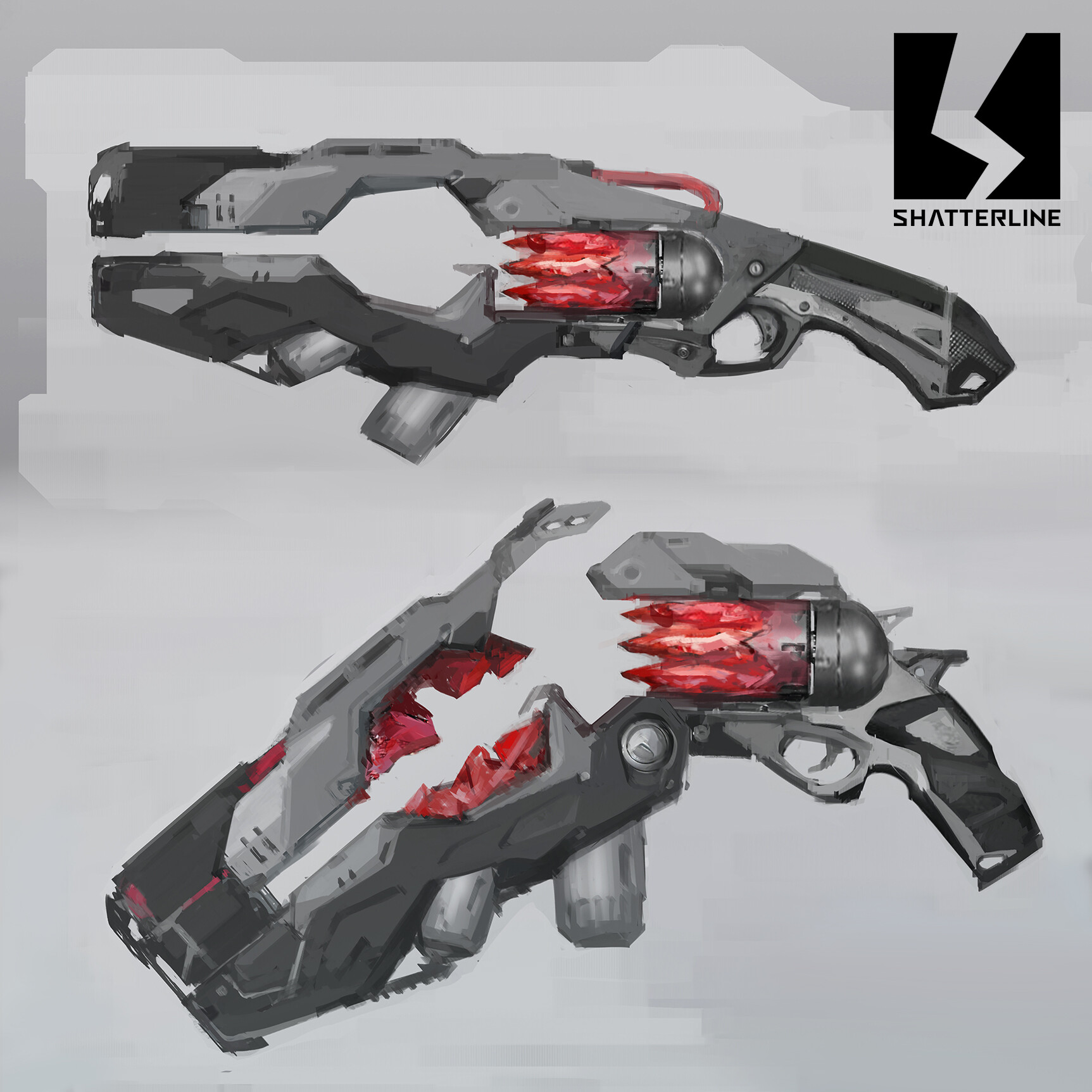 ArtStation - Weapon. Crystal gun. Version
