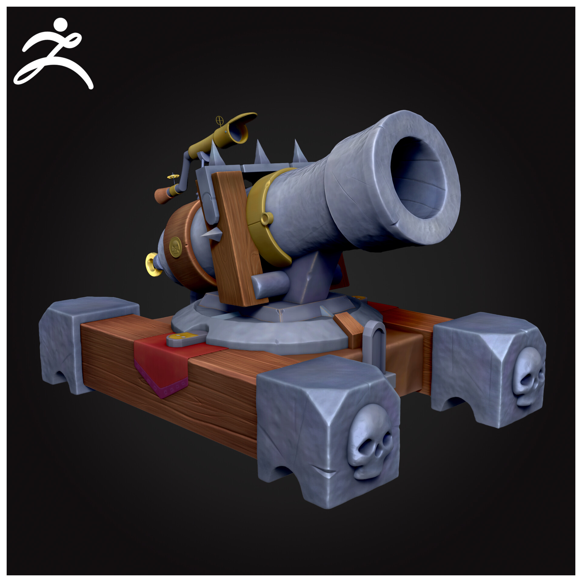 ArtStation - 3D Cannon Game assets