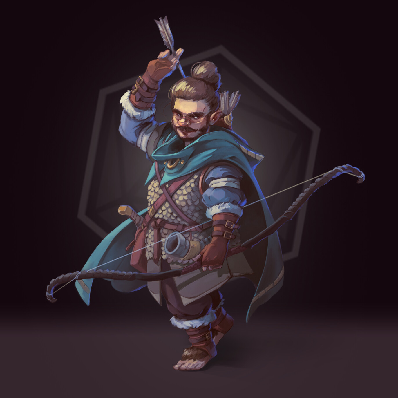 ArtStation - Bosco Proudfoot - Halfling Ranger