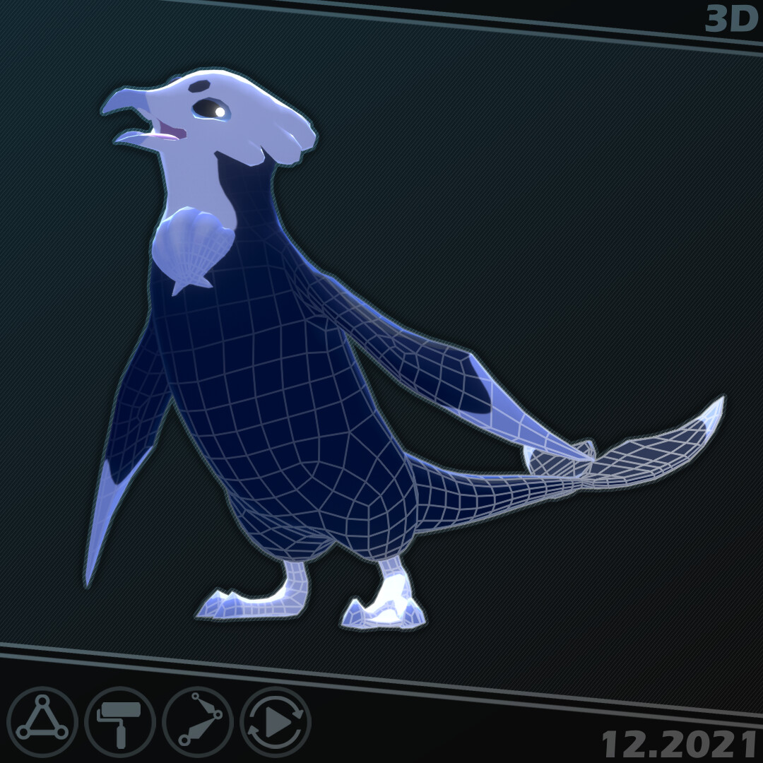 ArtStation - ShellPenguin 3D model and animations
