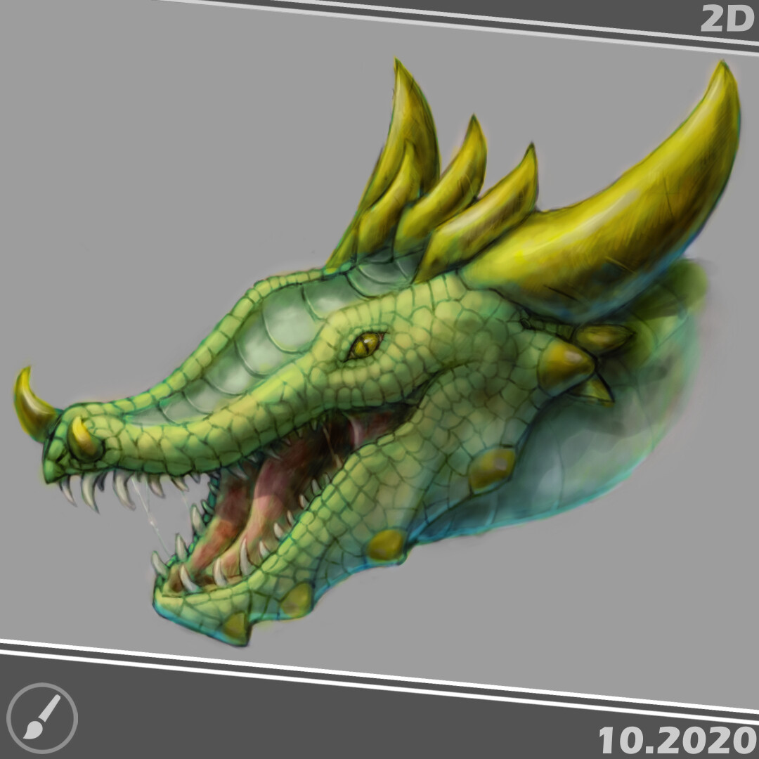 ArtStation - Swamp Drake concept art and illustration