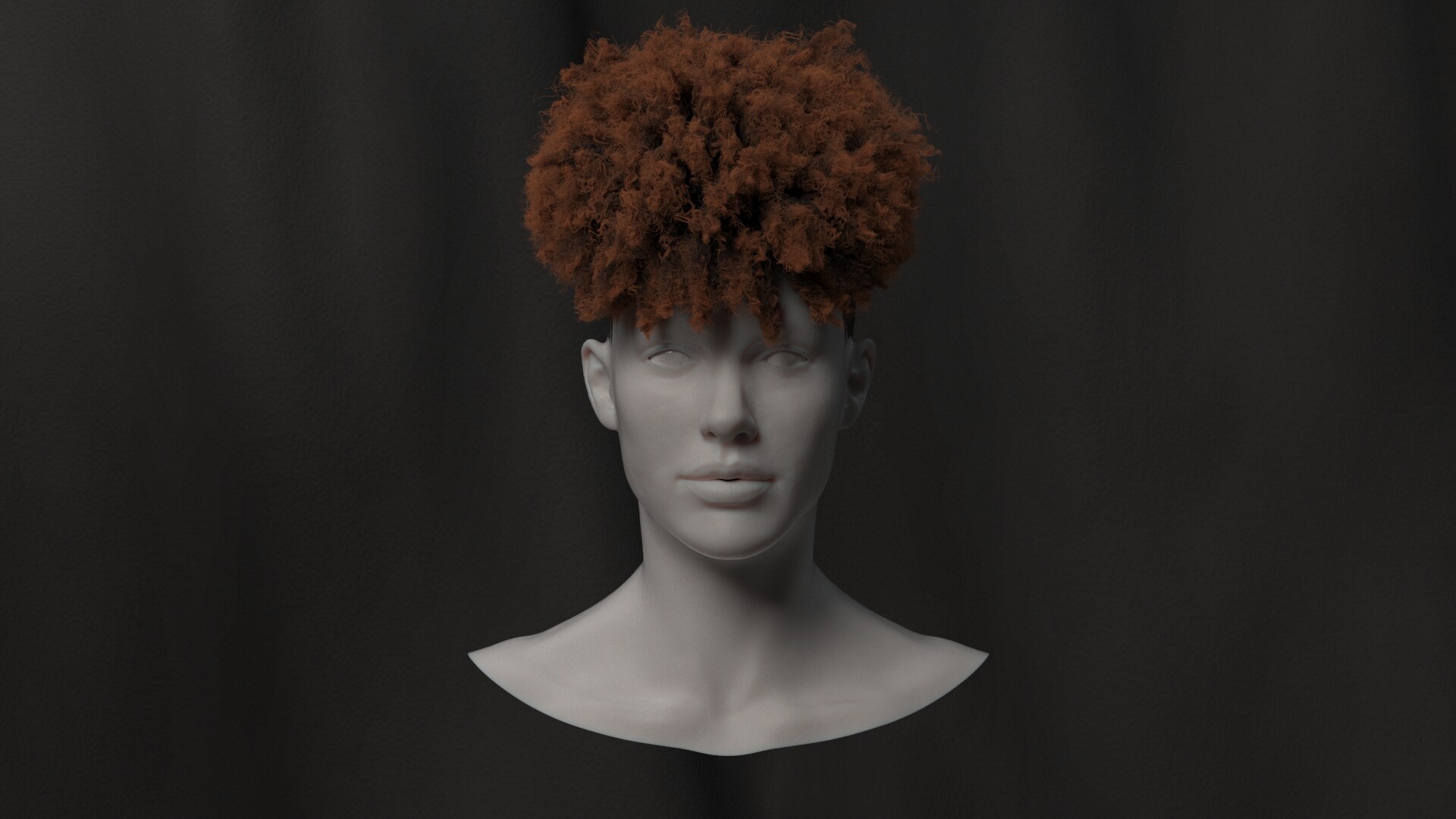 ArtStation - Quick train curly haircut