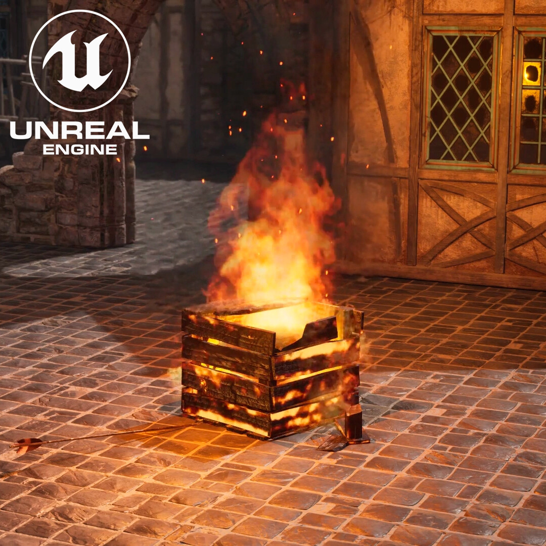 ArtStation - Crate Challenge - Fire