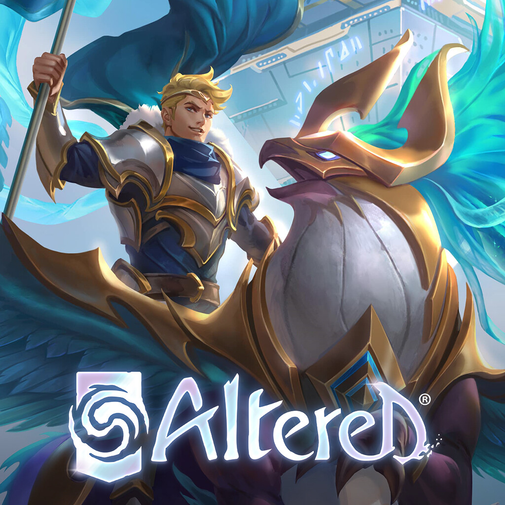 ArtStation - Altered - Hero Card Ilustration - Sigismar & Wingspan