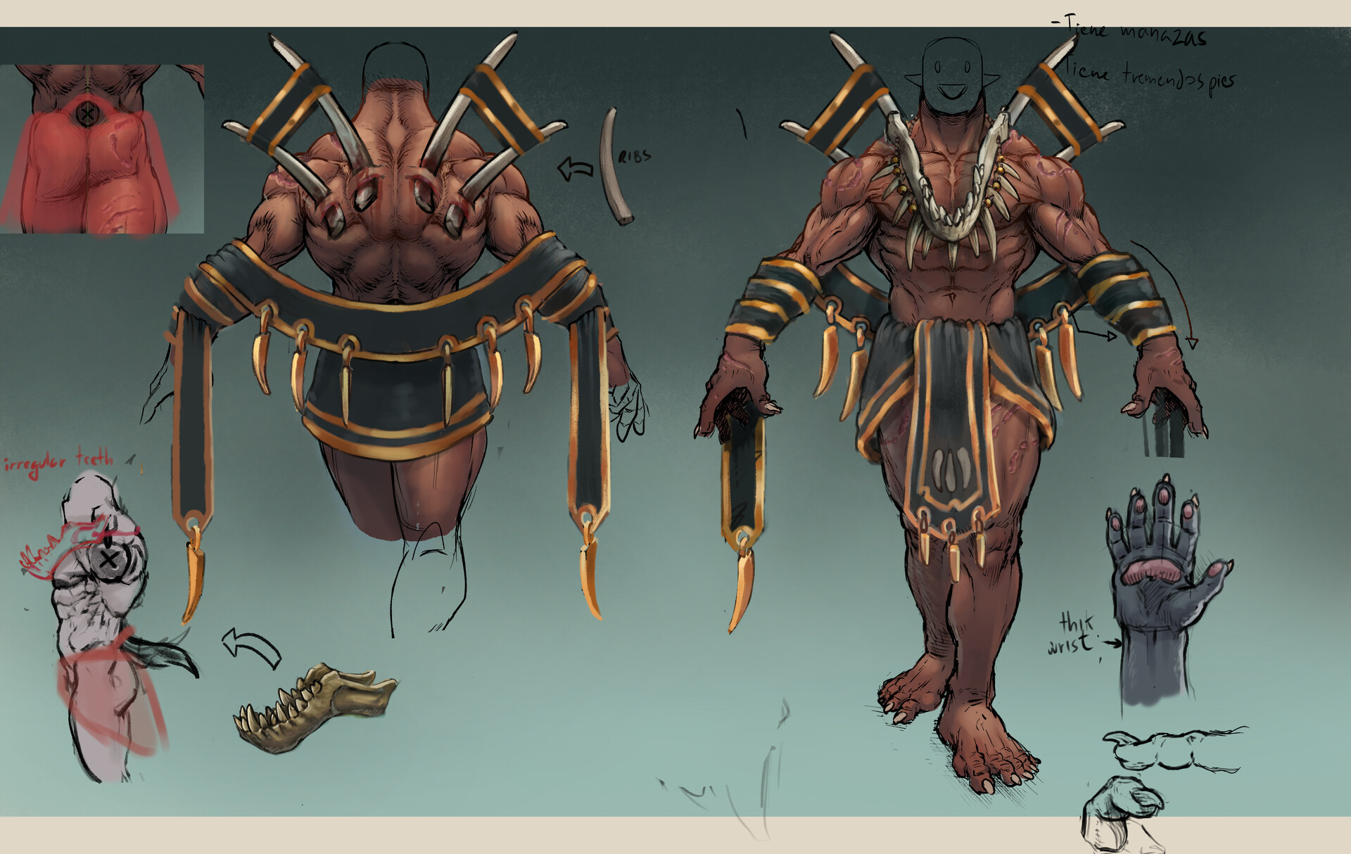 ArtStation - tremor character sheet