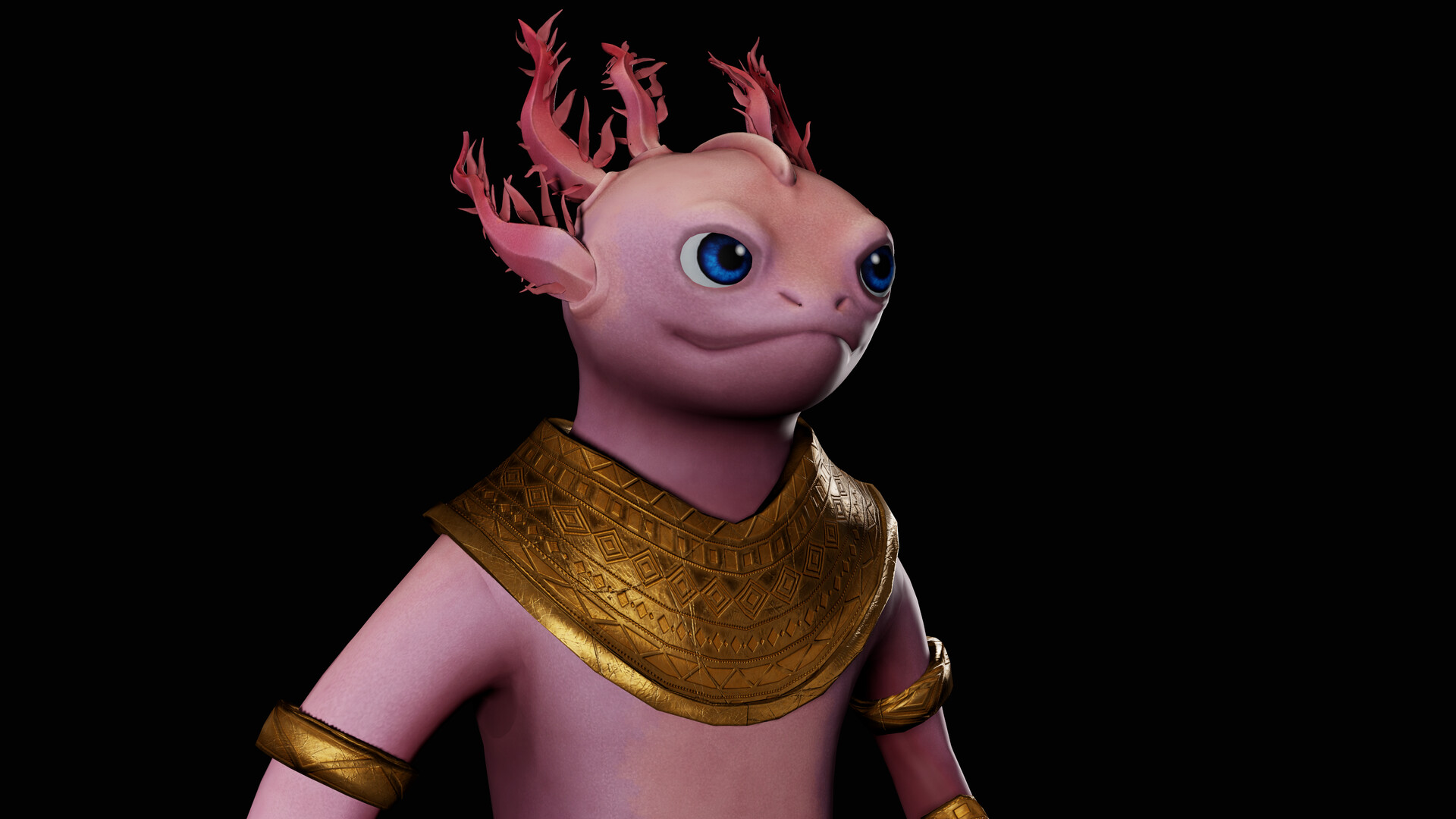 ArtStation - Axolotl Warrior