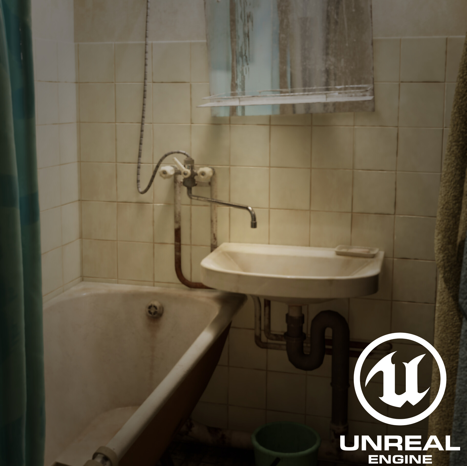 ArtStation - Soviet Bathroom
