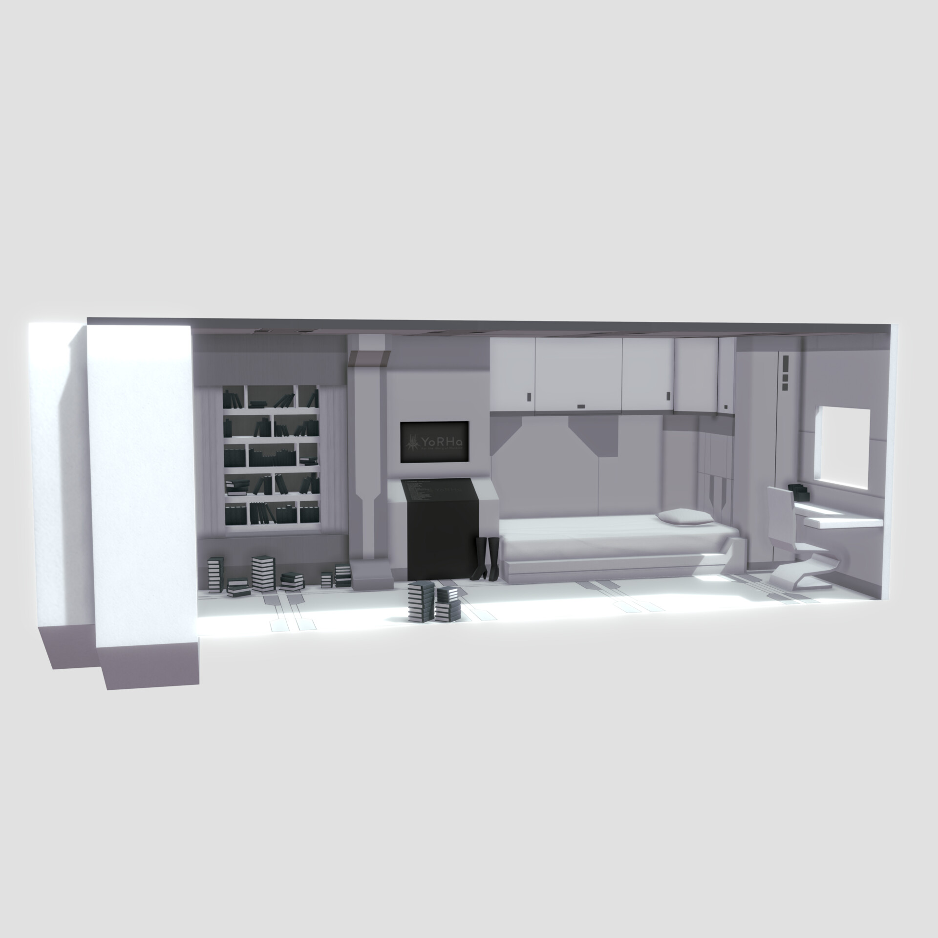 ArtStation - Nier Automata- 2B Bunker