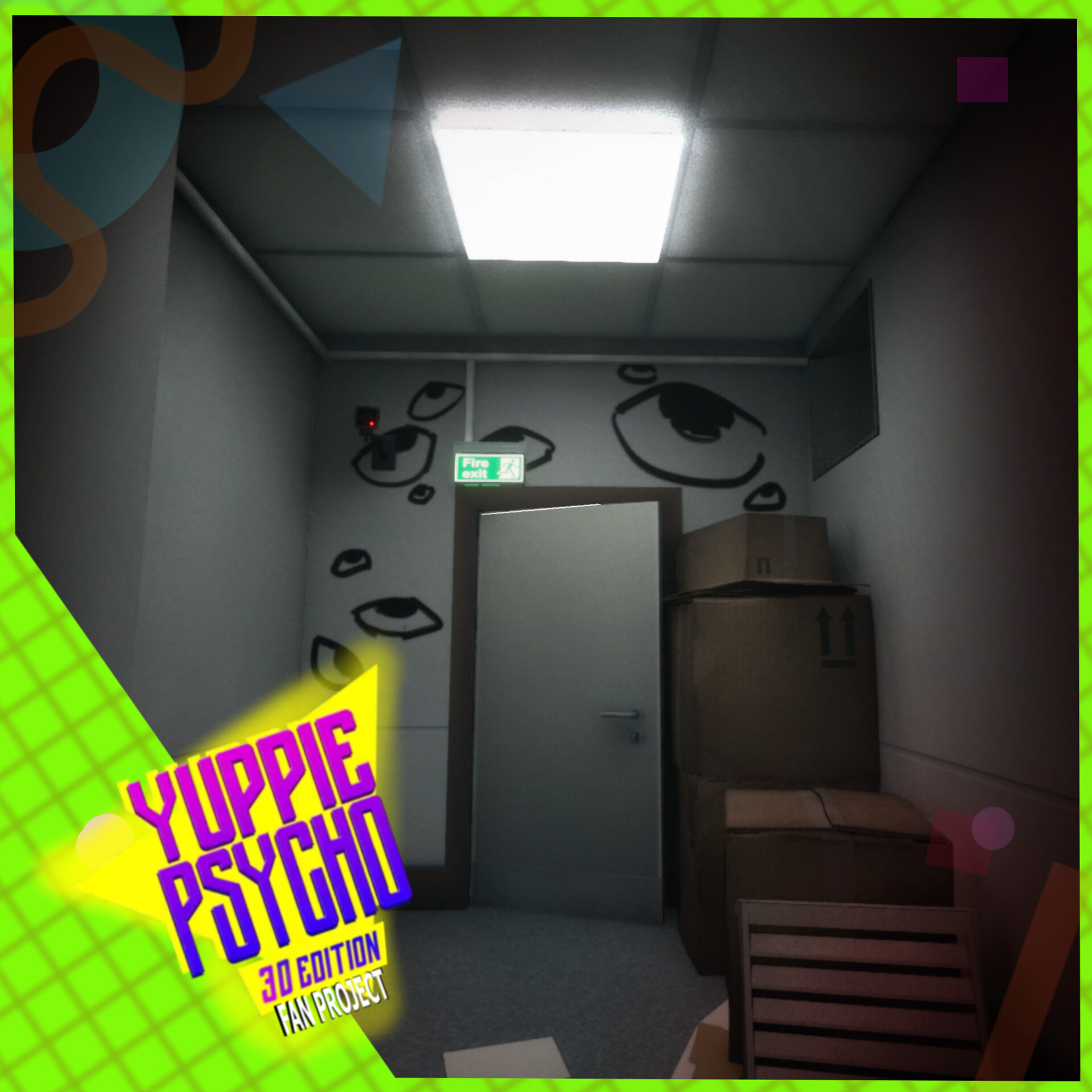logan cook - Yuppie Psycho 3D - modular offices