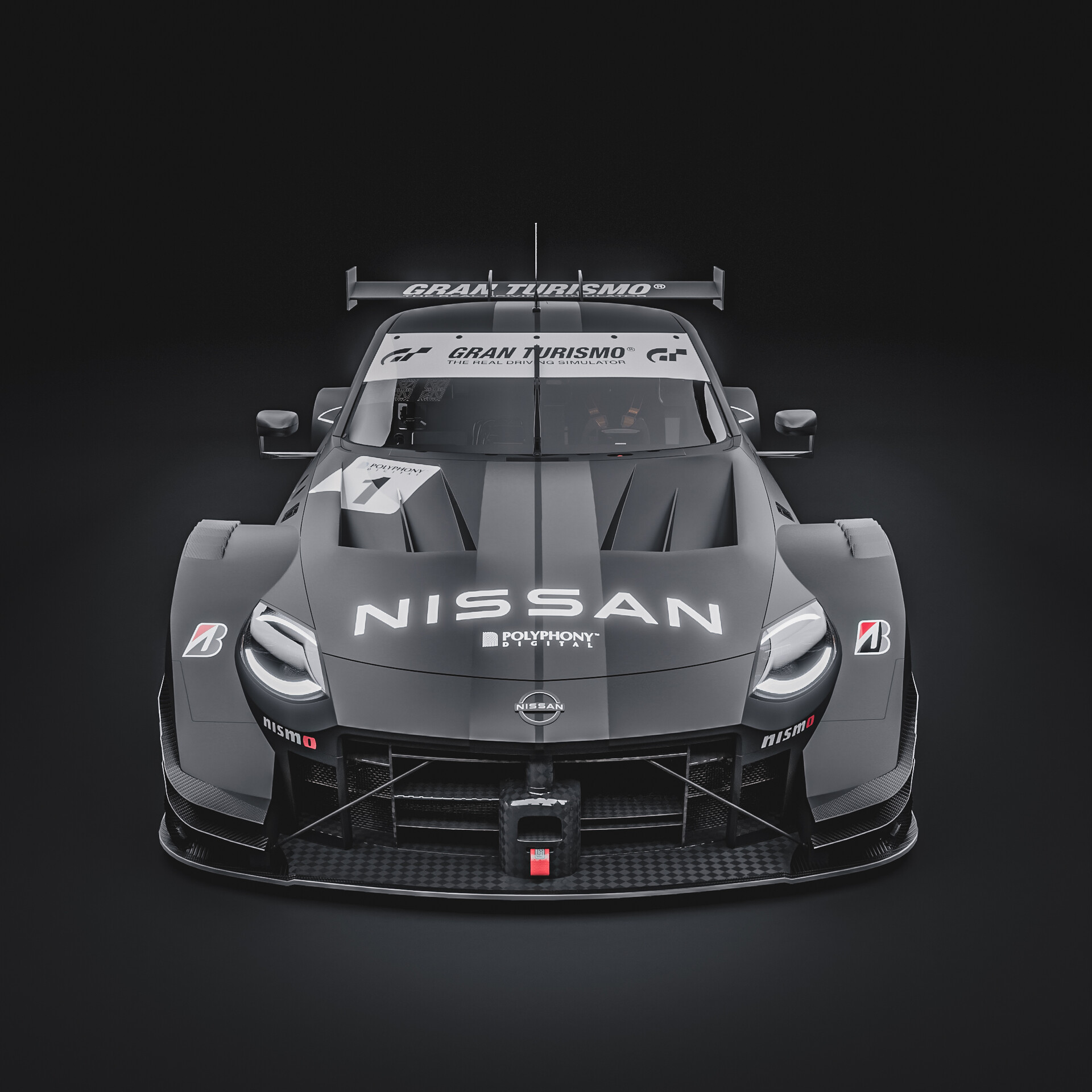 ArtStation - Nissan Z GT500 - Gran Turismo Matte Stealth - Fictional Concept Livery Design