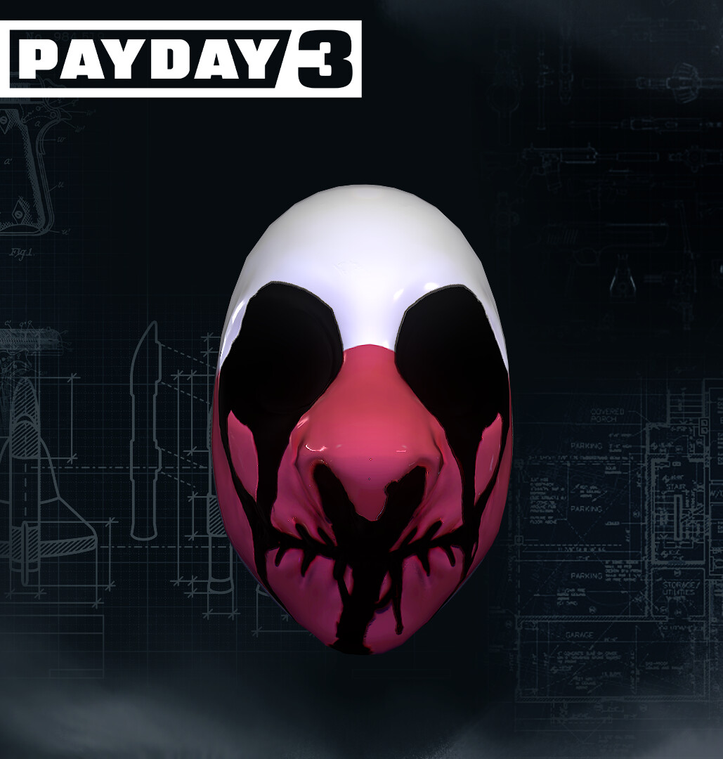 ArtStation - PAYDAY 3 Wolf's Mask - Vanta Black (3D)