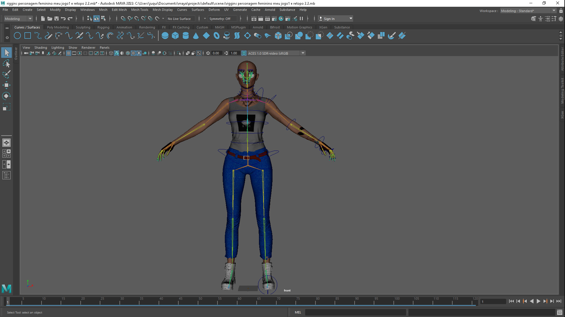 ArtStation - modelagem simples + riggin e controladores///simple ...