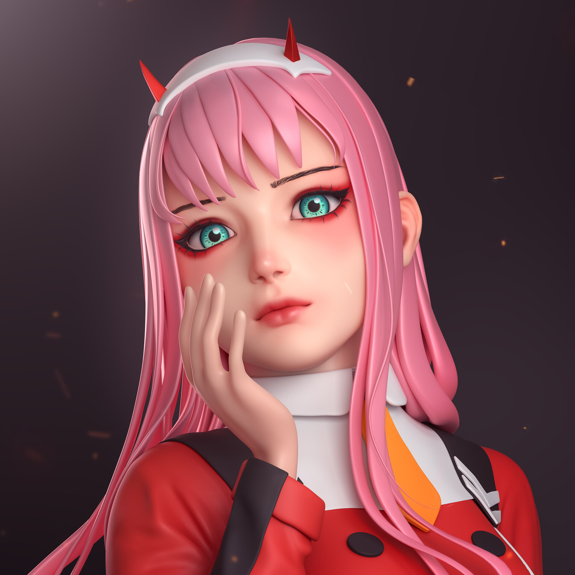 ArtStation - Zero Two - Darling in the Franxx