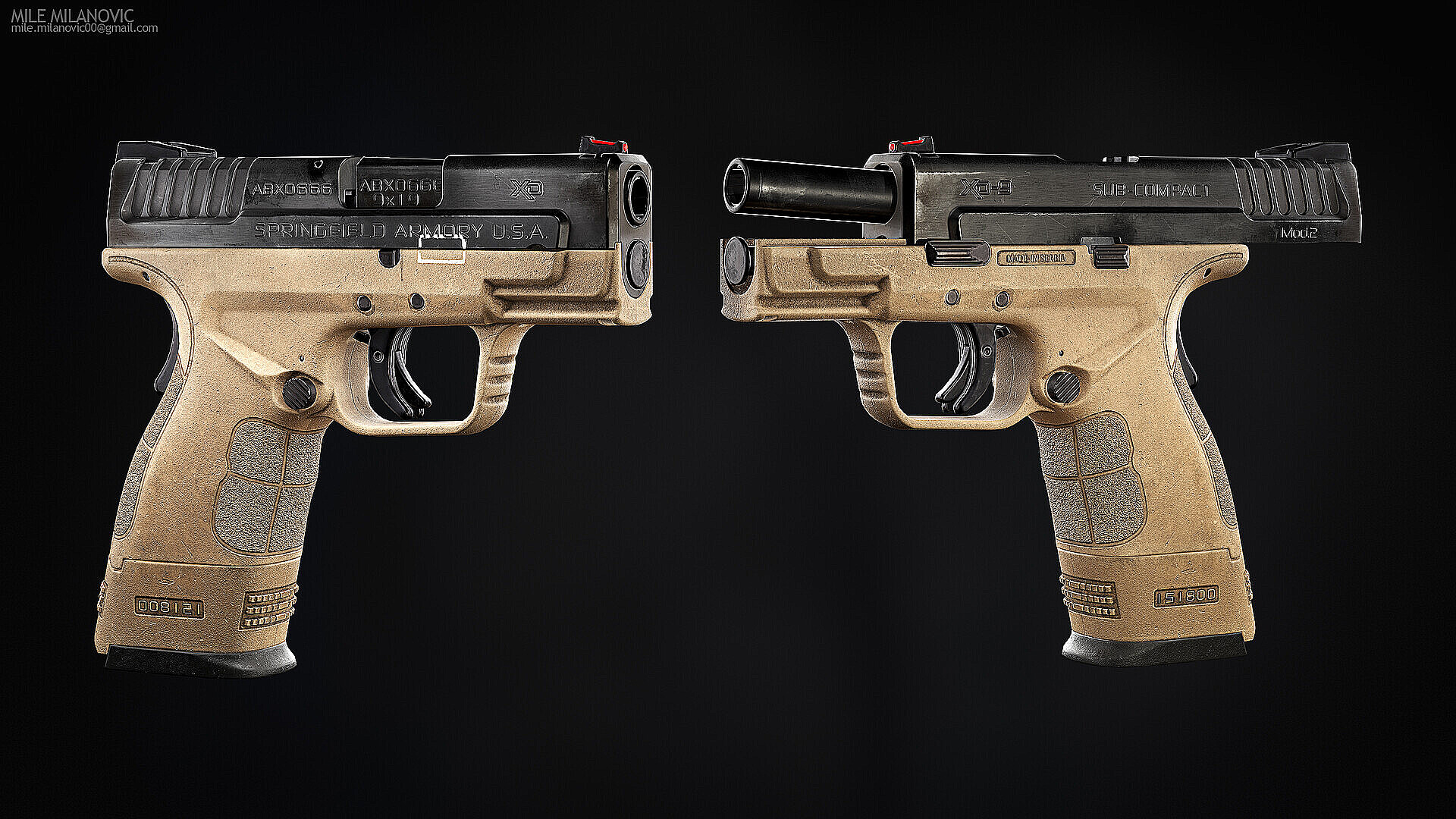 ArtStation - Springfield XD Mod2