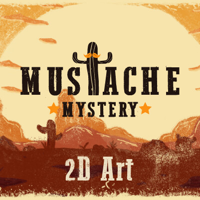 ArtStation - Mustache Mystery - 2D Art