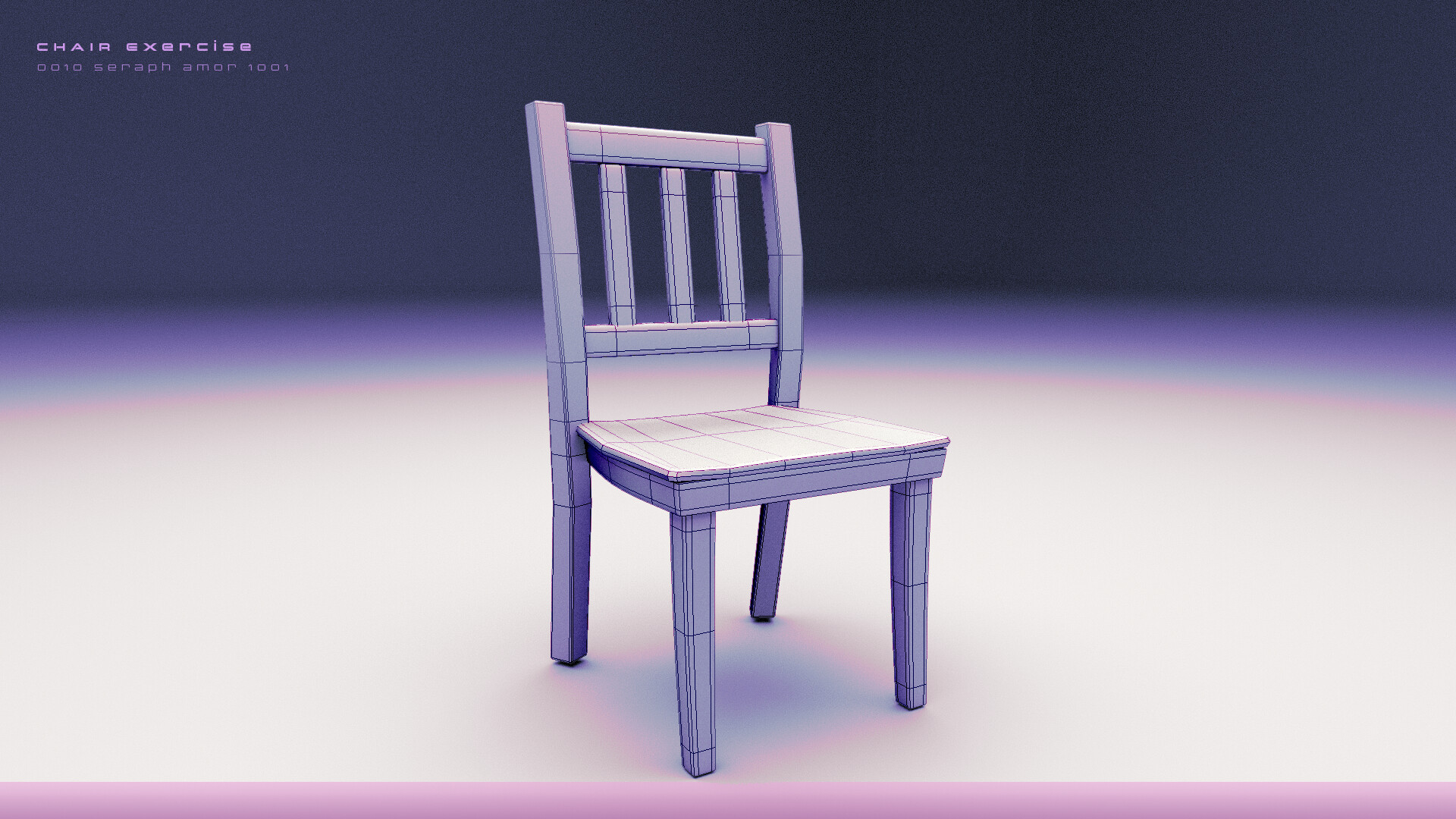 ArtStation - ‒Simple Wooden Chair