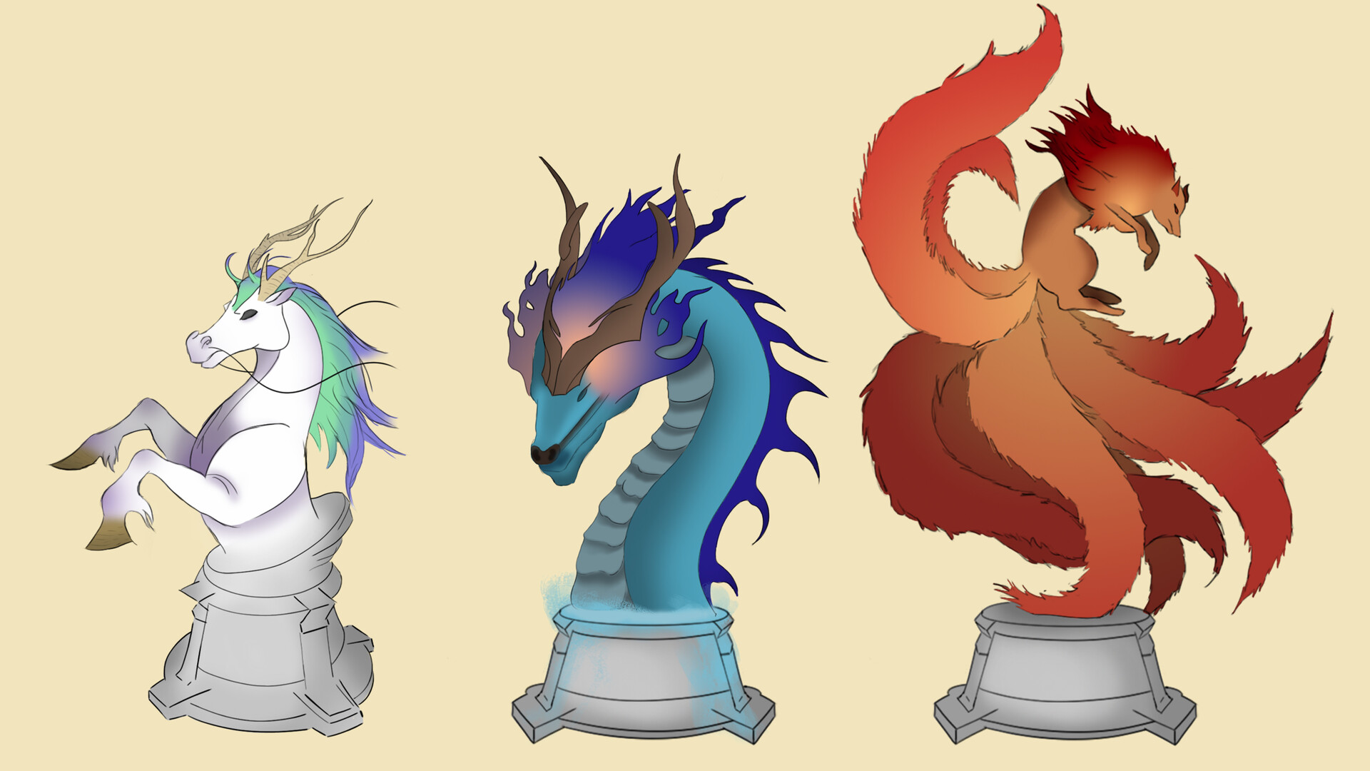 ArtStation - Chess pieces