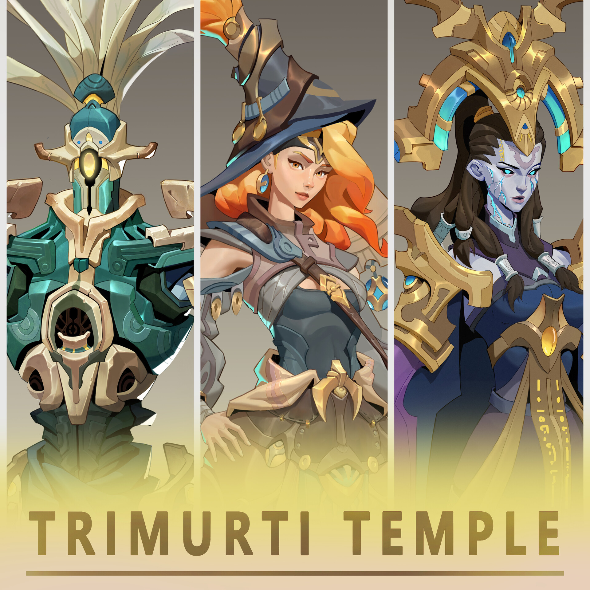 ArtStation - 三相神庙 Trimurti temple