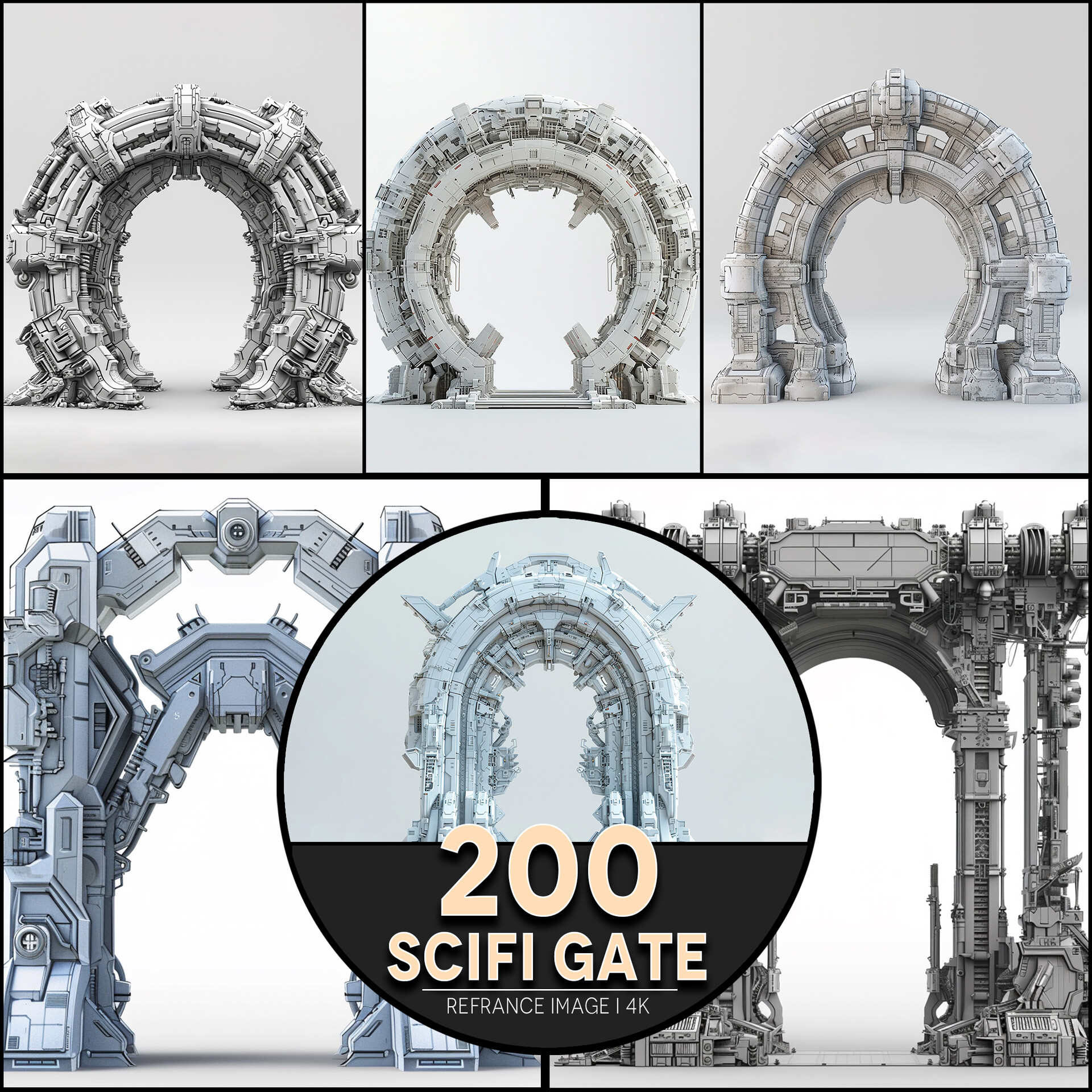ArtStation - Scifi Gate 4K Reference/Concept Images