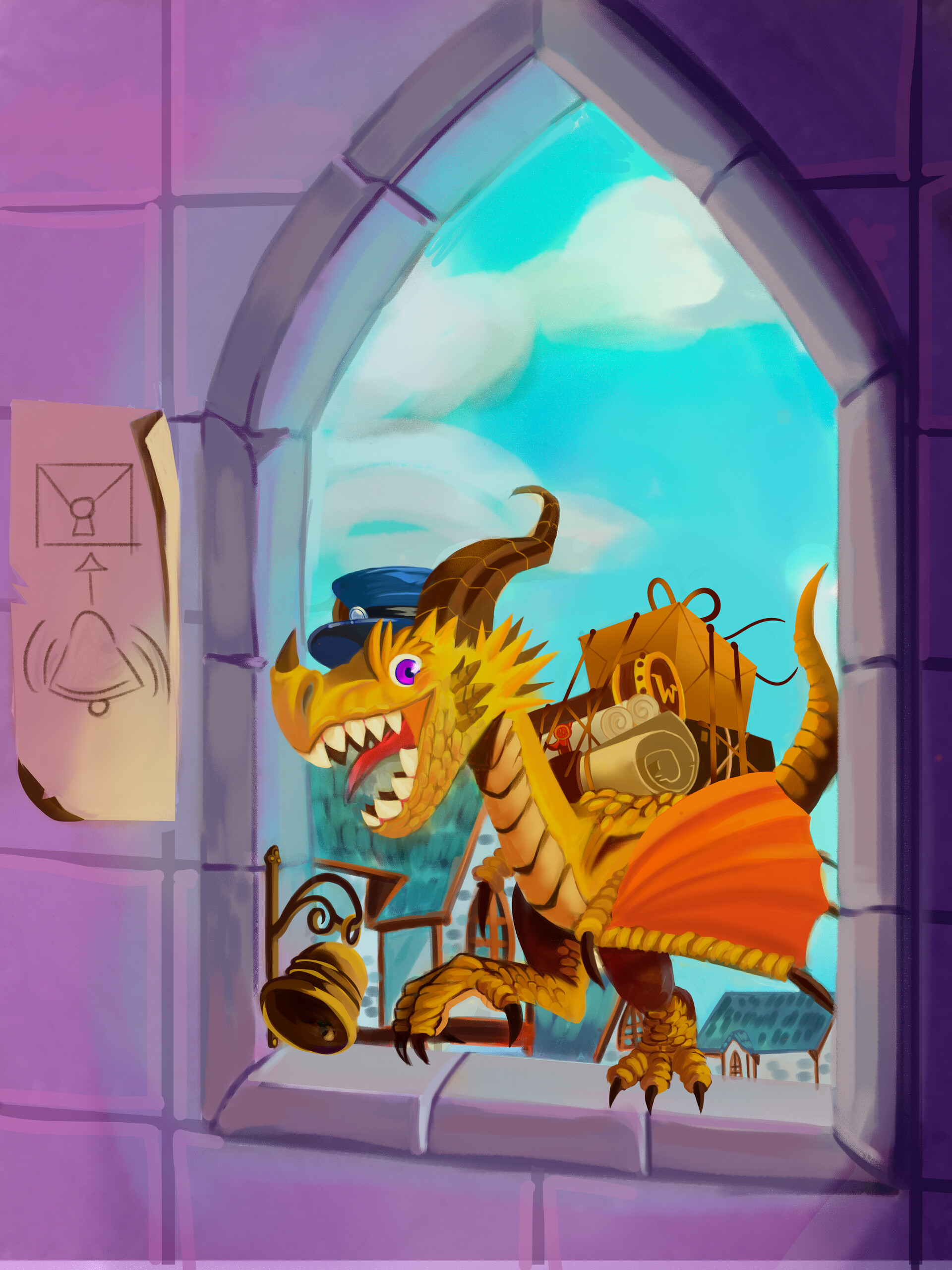 ArtStation - Postman dragon