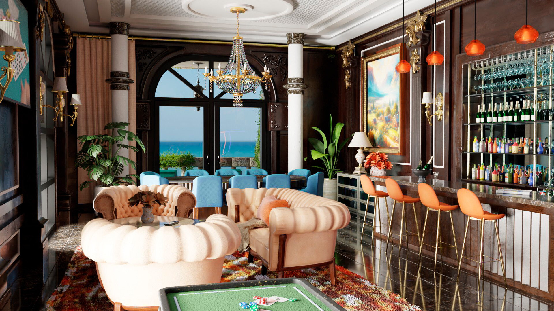 ArtStation - Casino VIP room with terrace