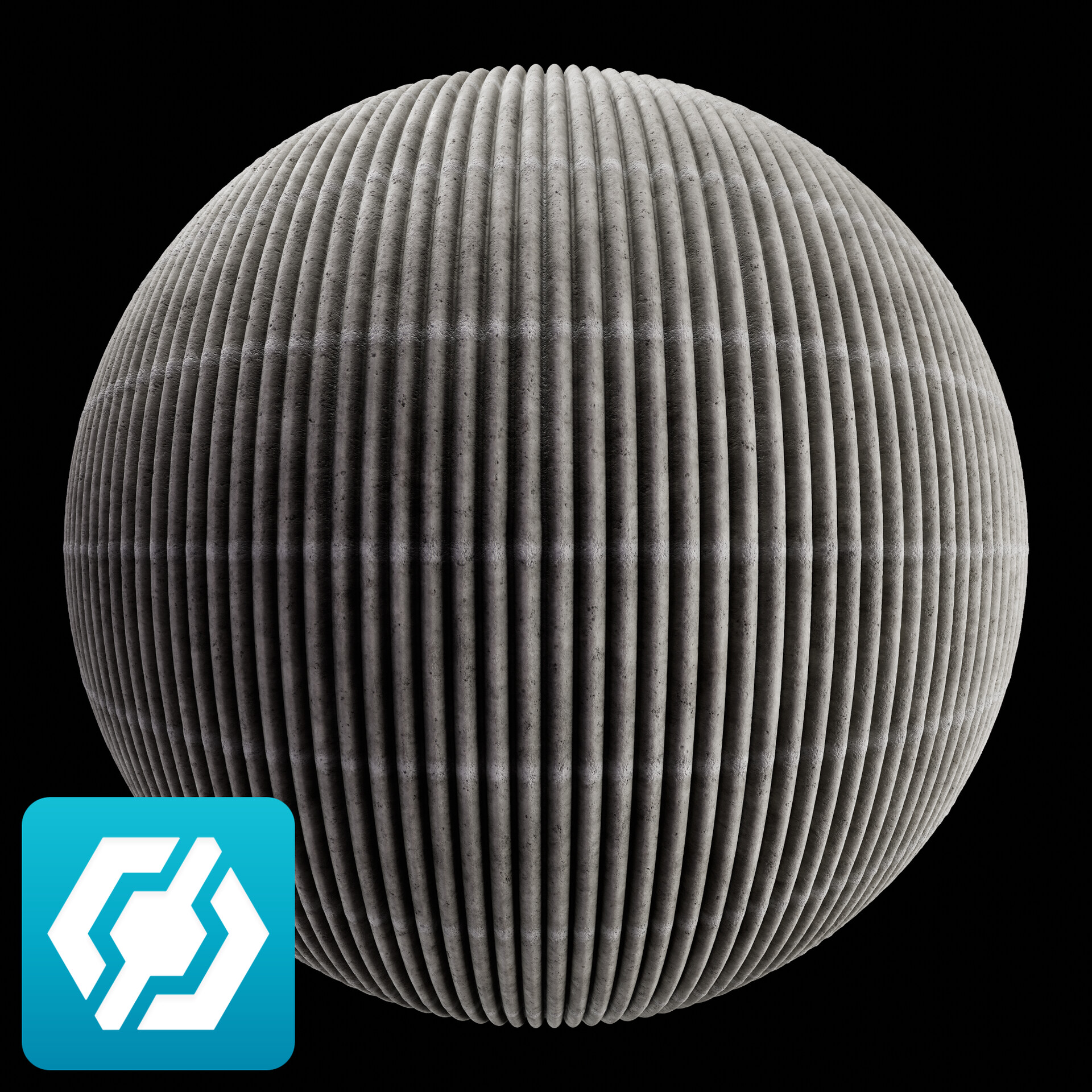 ArtStation - Concrete Blocks Fluted