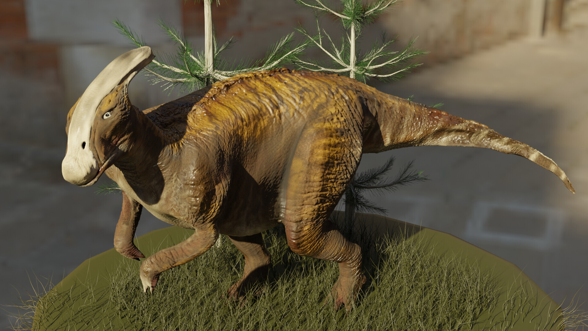 ArtStation - Parasaurolophus - Dinosaur Project