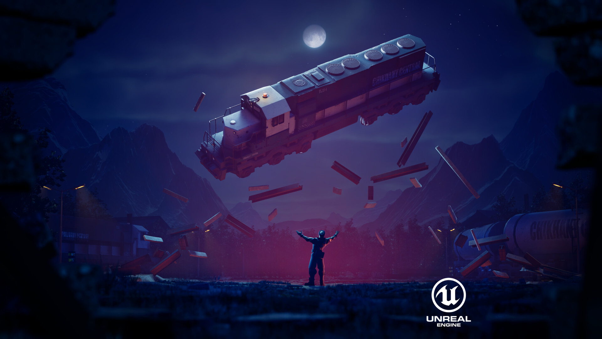 ArtStation - Levitating Train - Lighting Project
