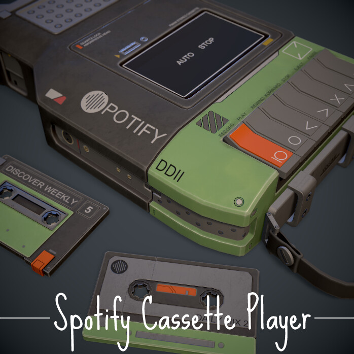ArtStation - Spotify Cassette Player