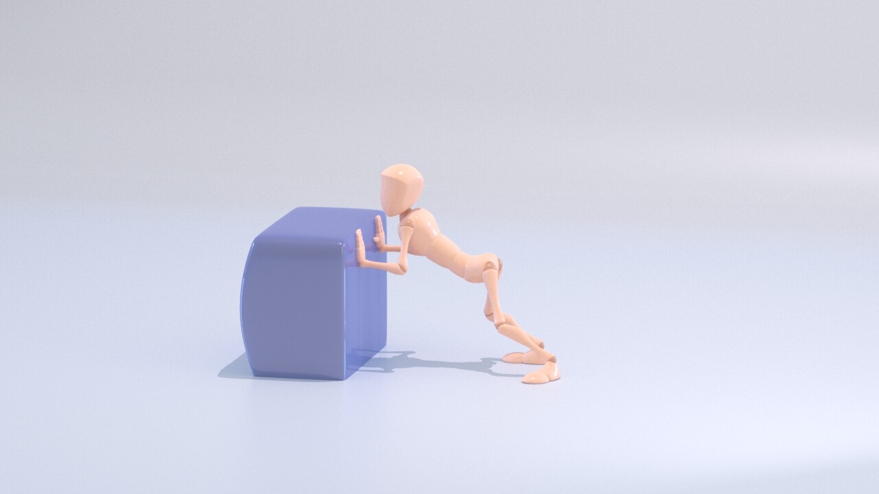 ArtStation - Pushing animation