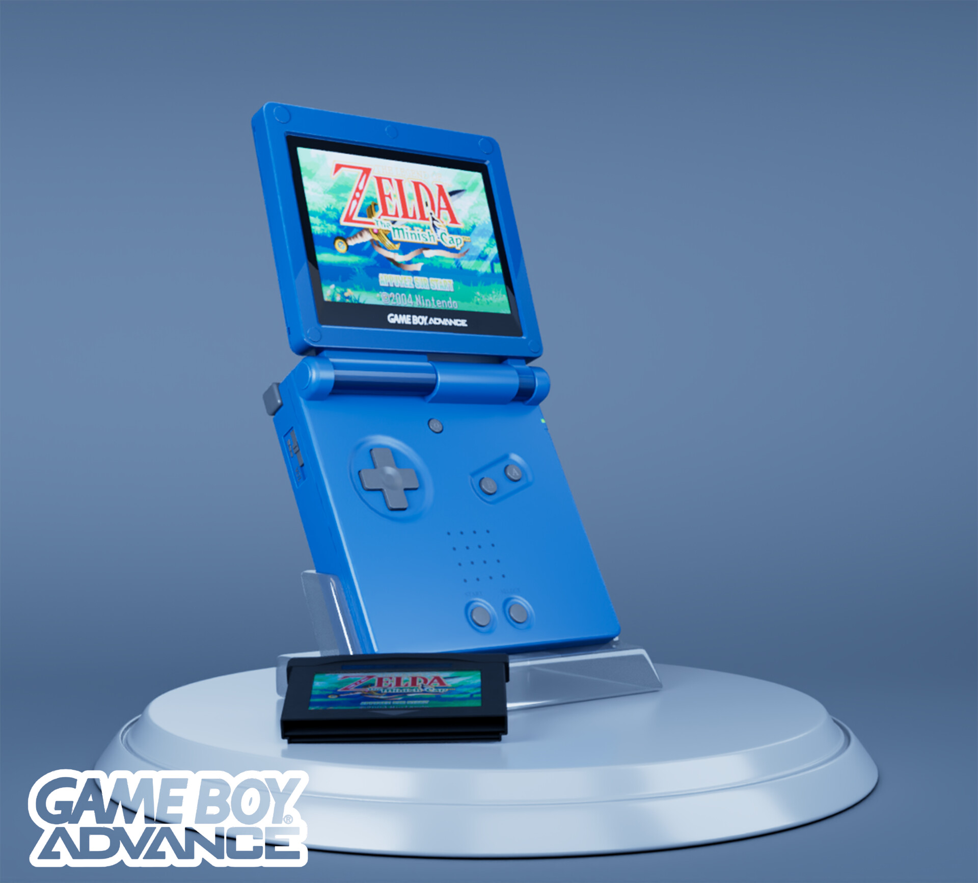 ArtStation - Gameboy Advance SP