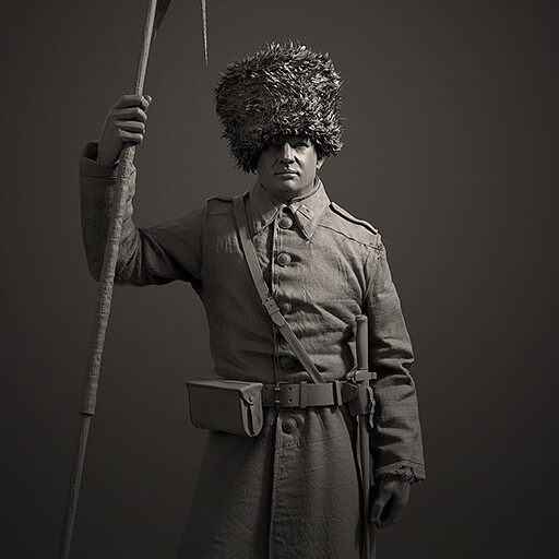 ArtStation - ww1 russian soldier