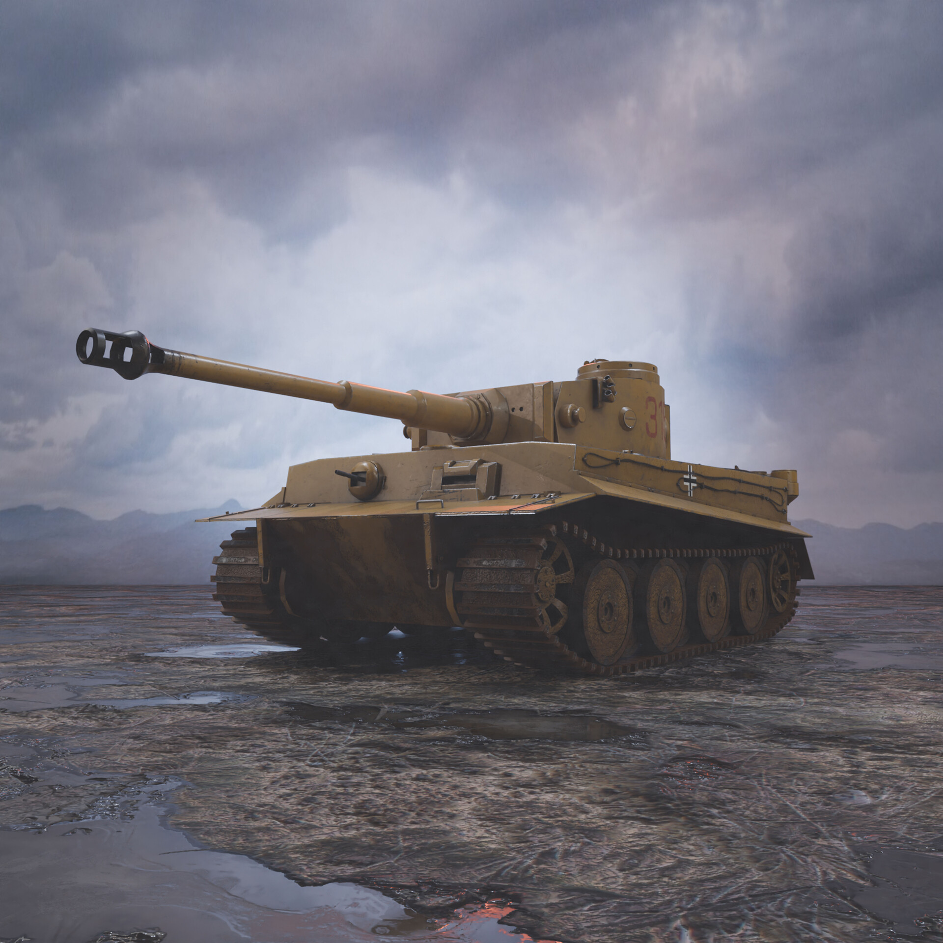 ArtStation - Panzerkampfwagen VI (Tiger I ) - WW2 Tiger Tank