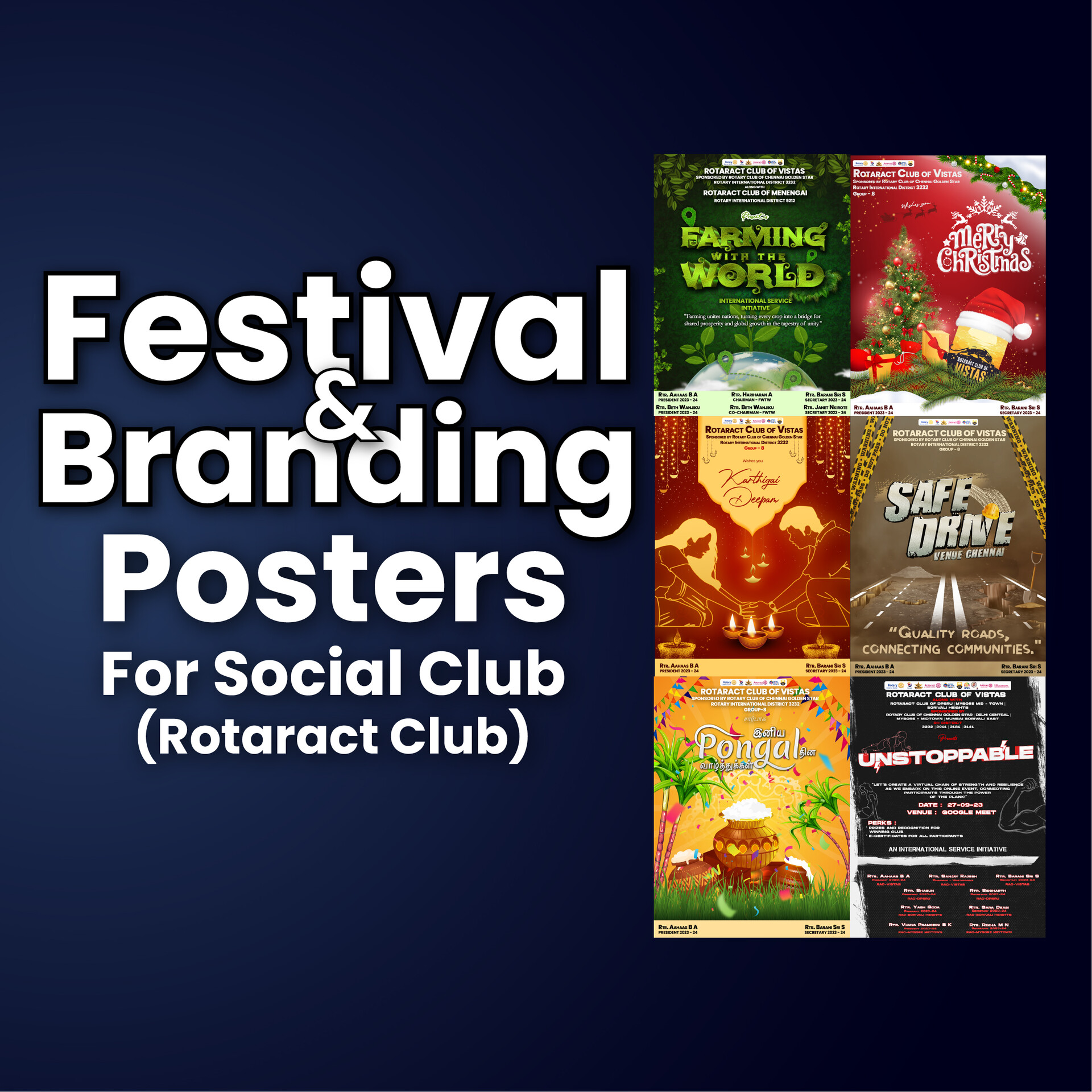 JAYAKANTHAN - Festival and Branding Posters for Social Service Club ...