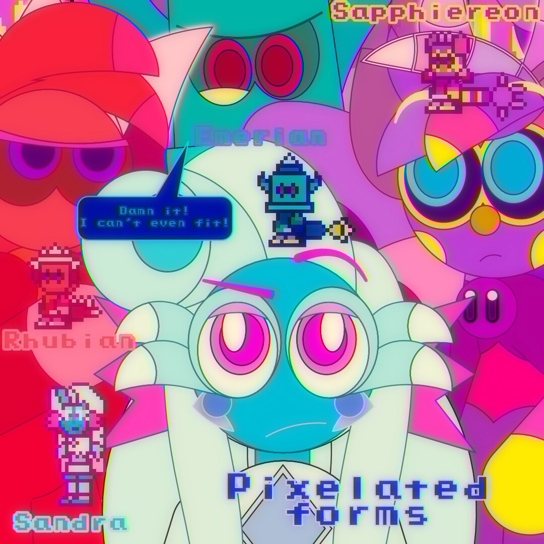 ArtStation - Sandra, Emie, Rhubie, and Shappie Pixel Forms