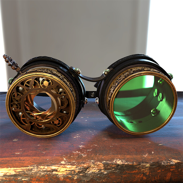 ArtStation - Steampunk Goggles
