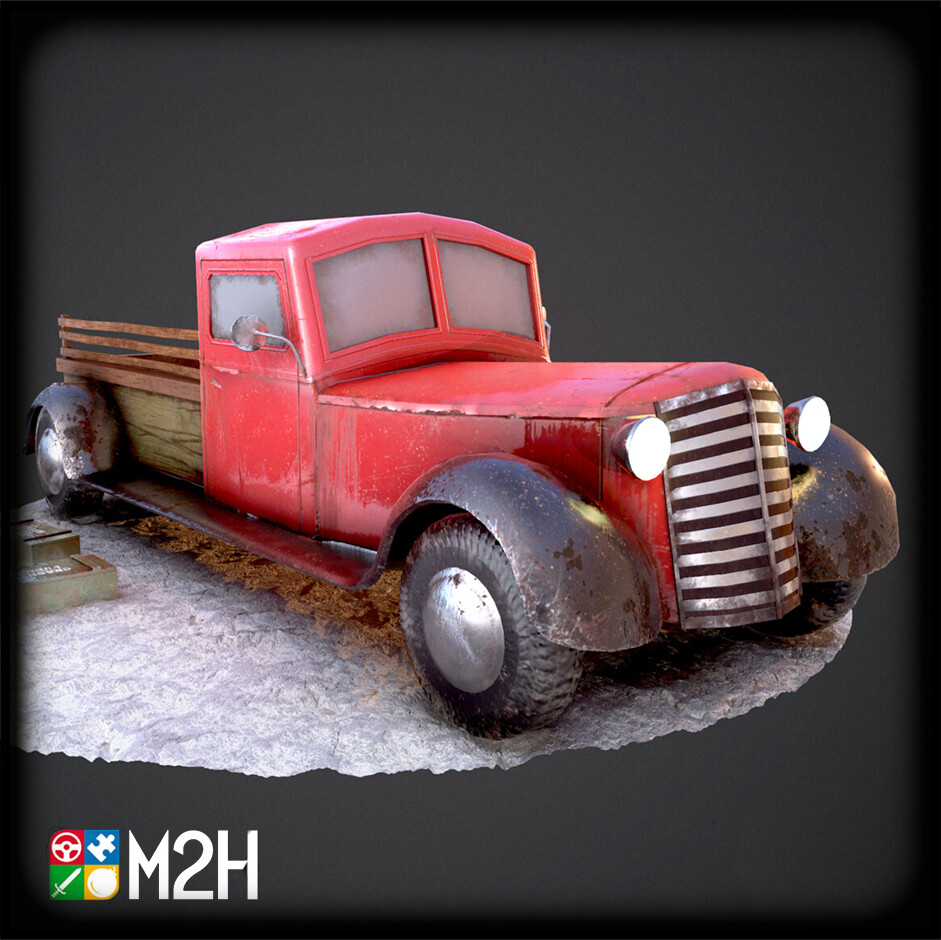 ArtStation - Vintage Pick-up - Crash Drive 3 (2021) for M2H