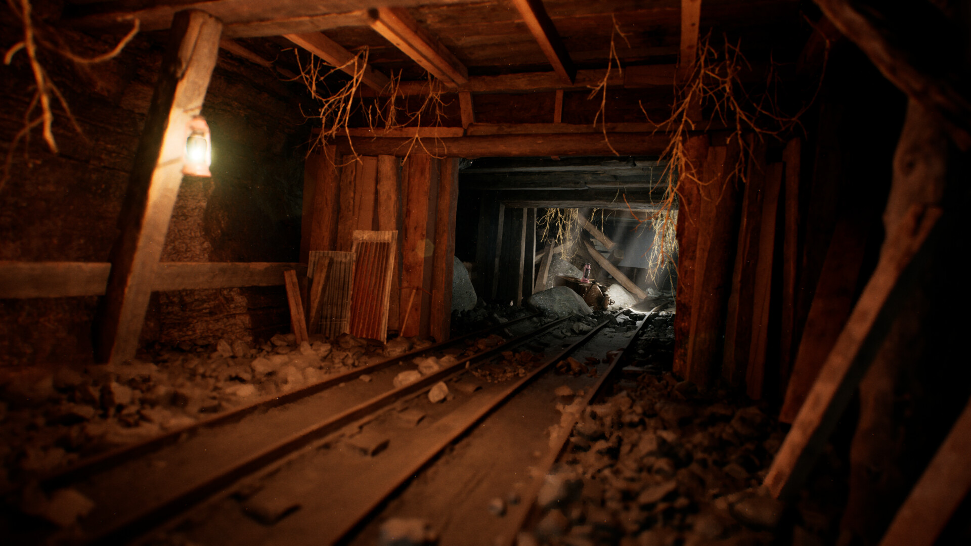 ArtStation - Old collapsed mine environment