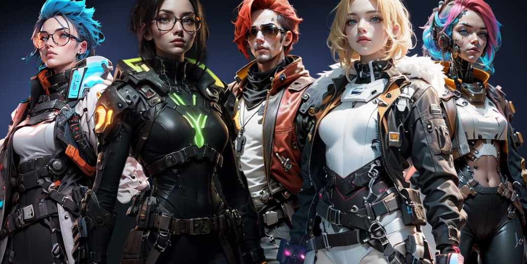 ArtStation - 299 Various Futuristic Cyberpunk Style Fashion Reference ...