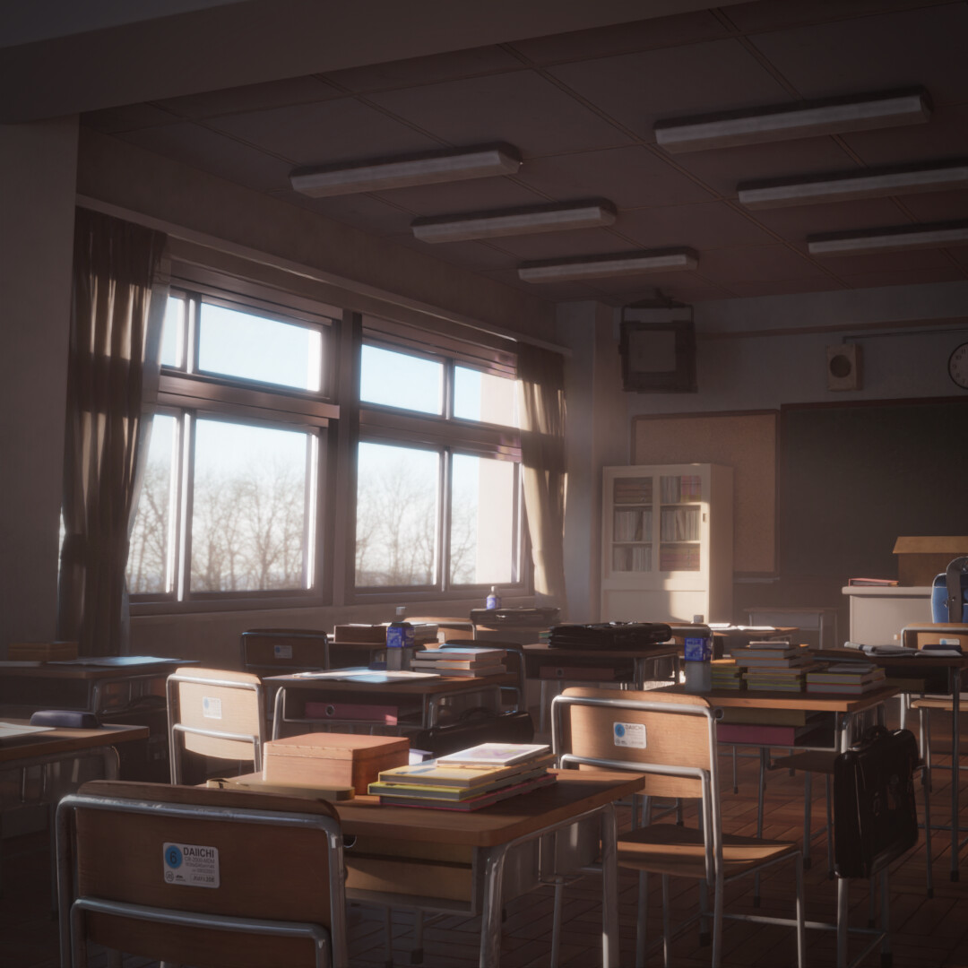 ArtStation - Japanese Classroom